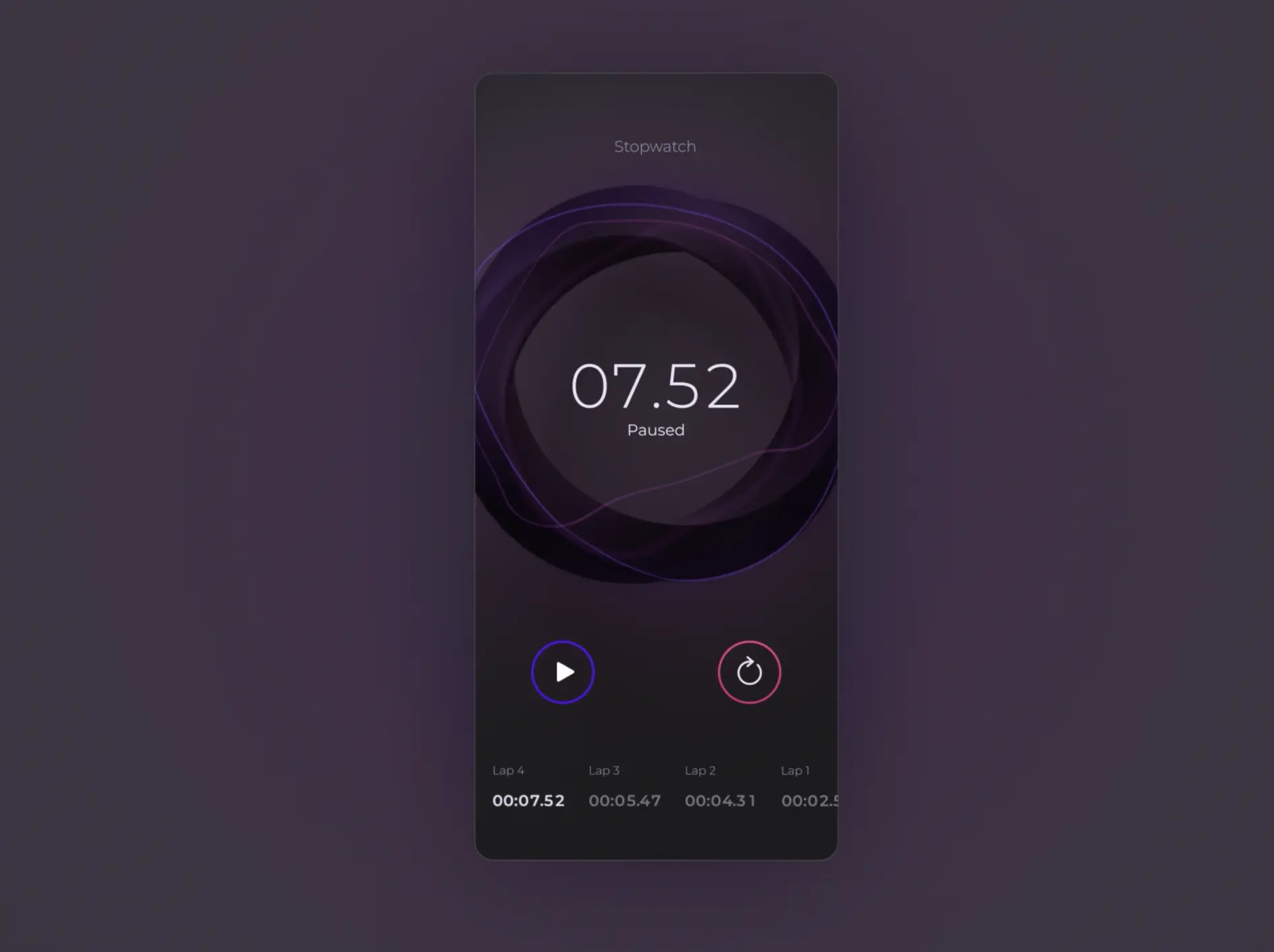 Stopwatch App - UI/UX Design Concept | Ramotion Agency Stopwatch App - UI/UX Design Concept | Ramotion Agency