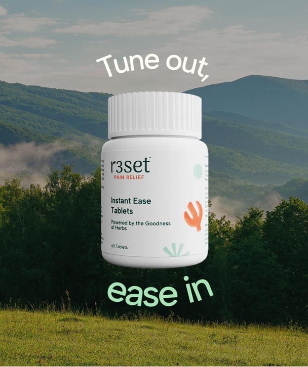 Instant Pain Relief Tablets | Herbal Pain Killer | Reset