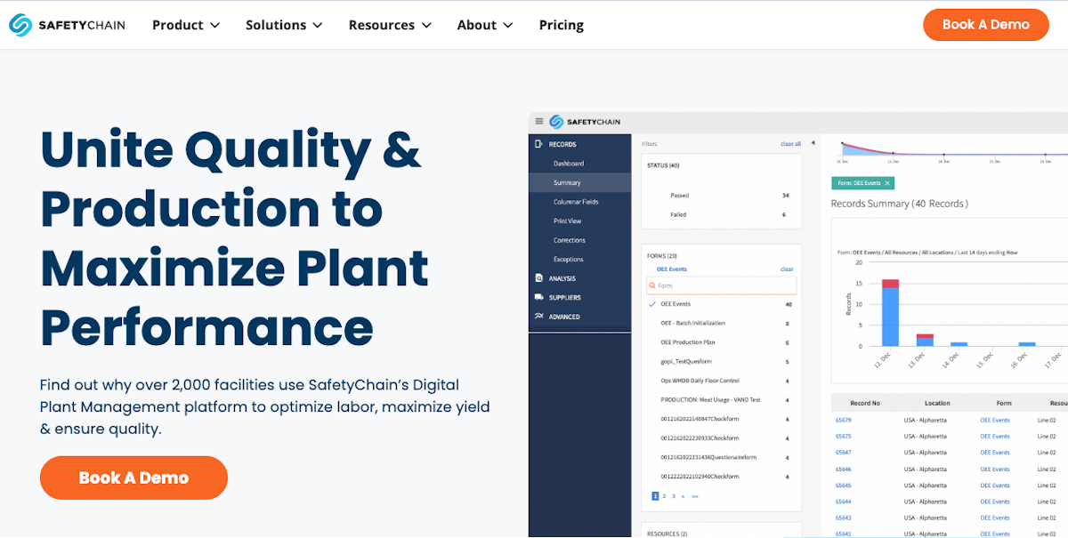 View The Oee Demo Video Safetychain