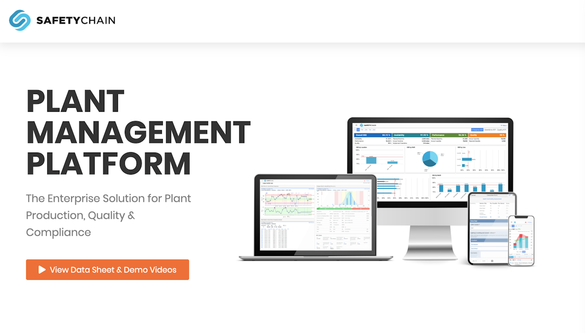 SafetyChain No Longer “Just” a QMS - Now a Full Plant Ma | SafetyChain