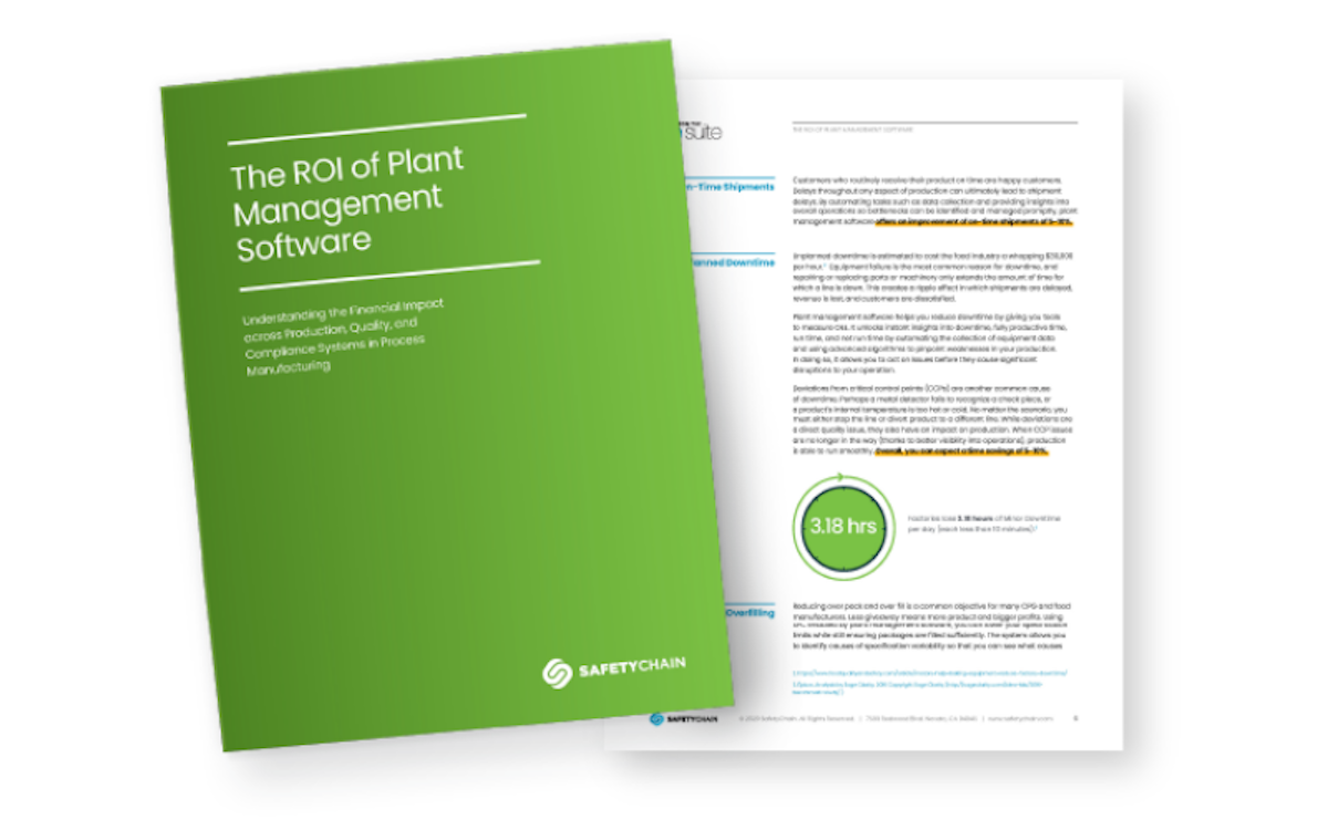 The ROI of Digital Plant Management Software | SafetyChain