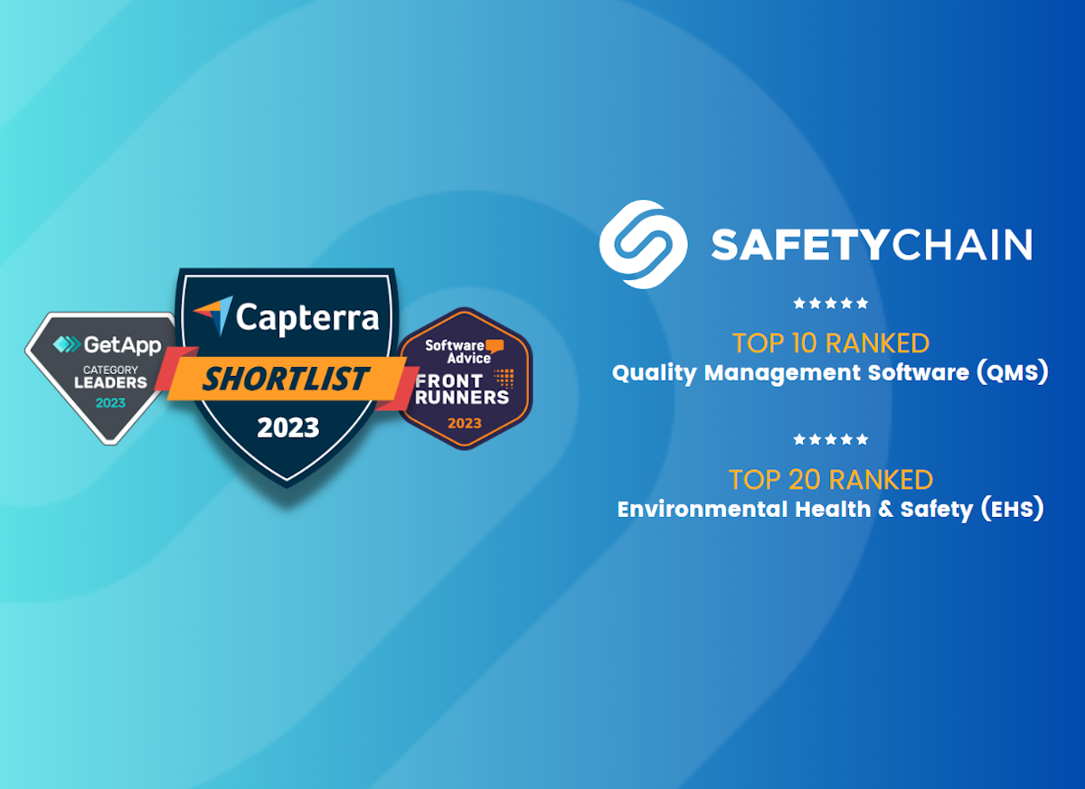 SafetyChain Added to Capterra’s 2023 Shortlists for Qual | SafetyChain