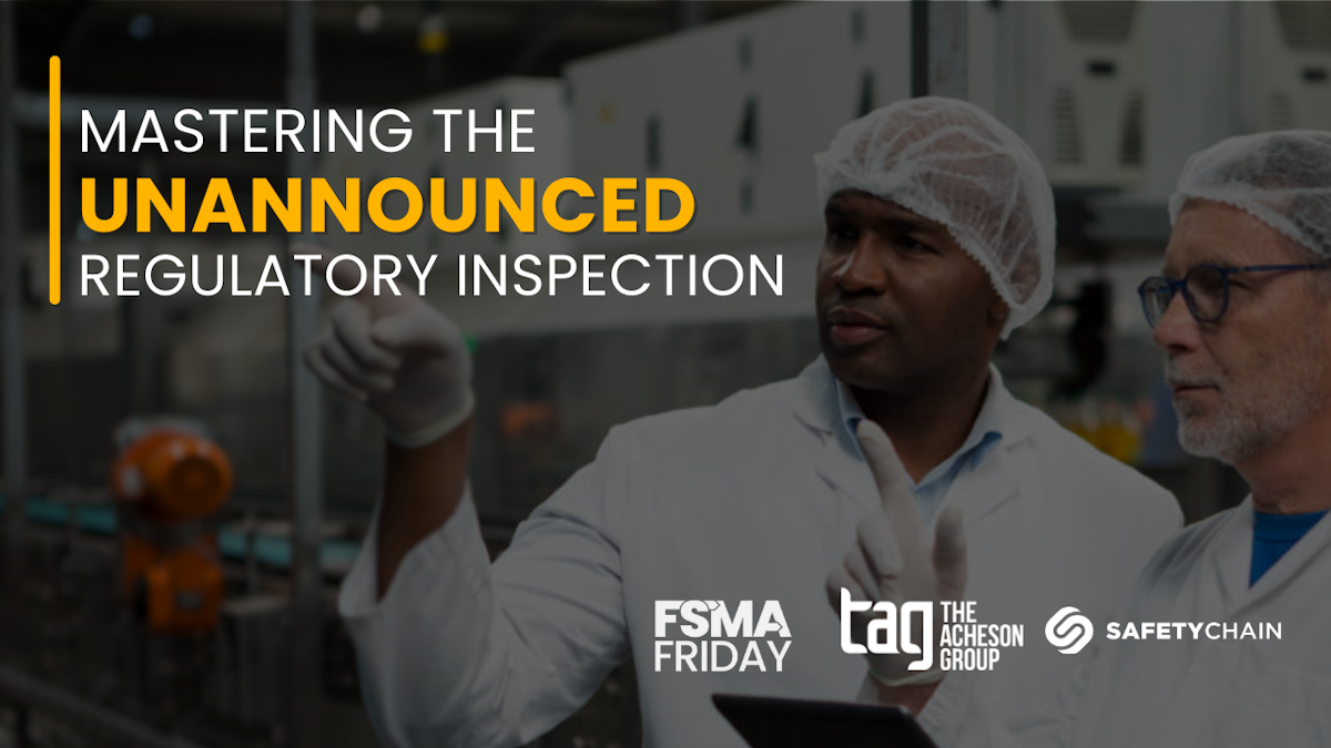 Mastering the Unannounced Regulatory Inspection