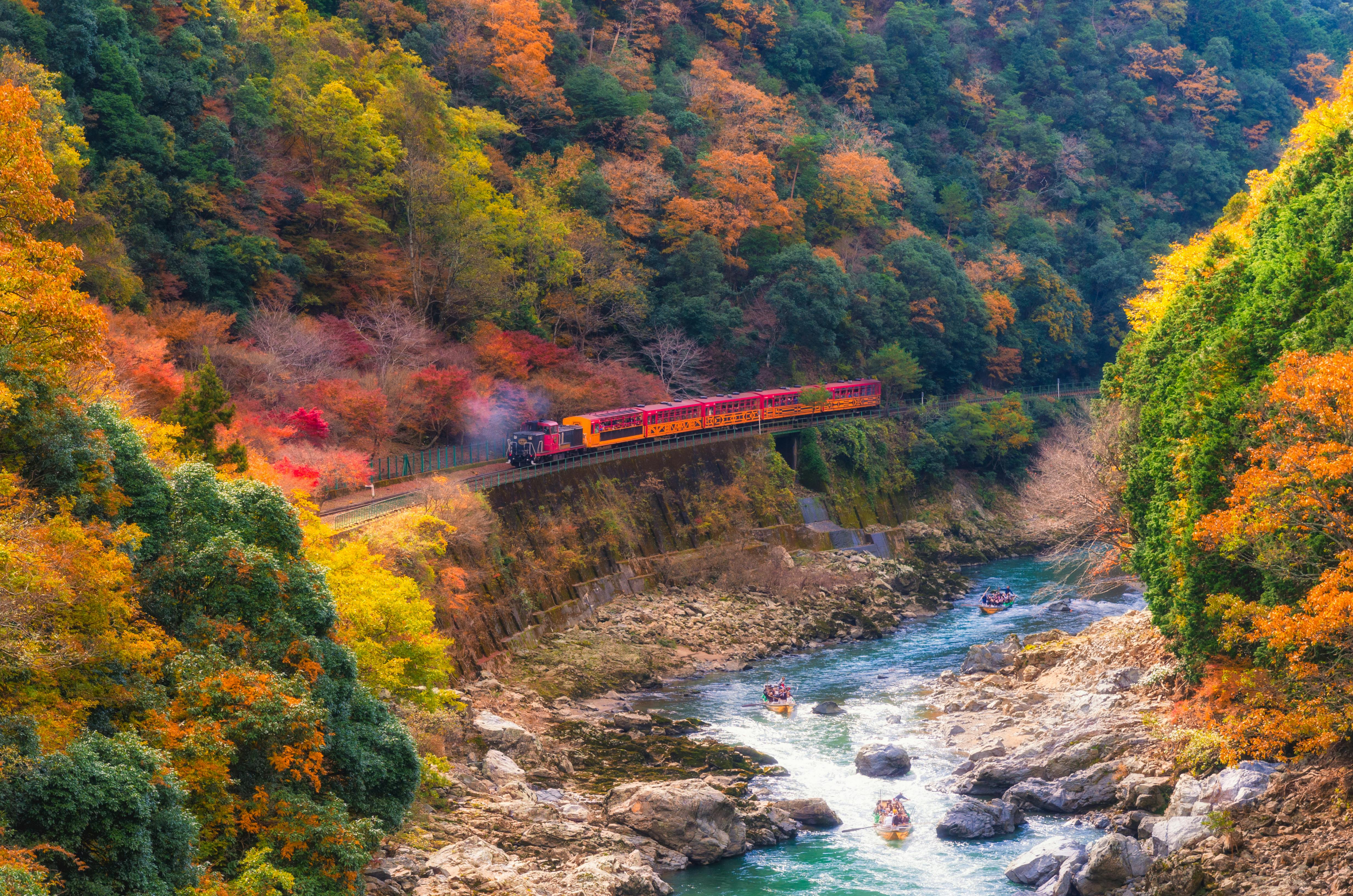 Arashiyama Adventure: Sagano Romantic Train and Hozugawa River Boat ...