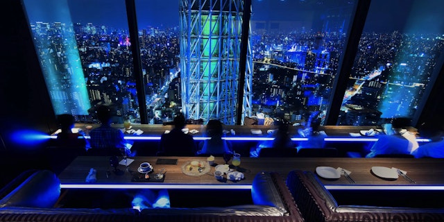Sky Lounge Top of Tree (Tokyo Solamachi), Sumida, Tokyo - Trip To Japan