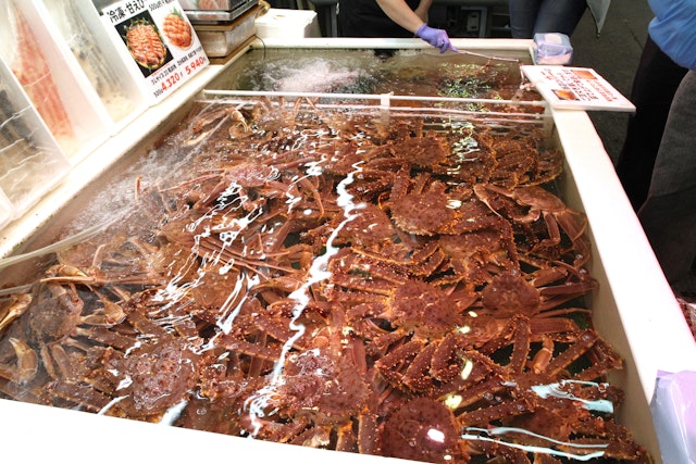 Shin Nantaru Market, Otaru, Hokkaido - Trip To Japan