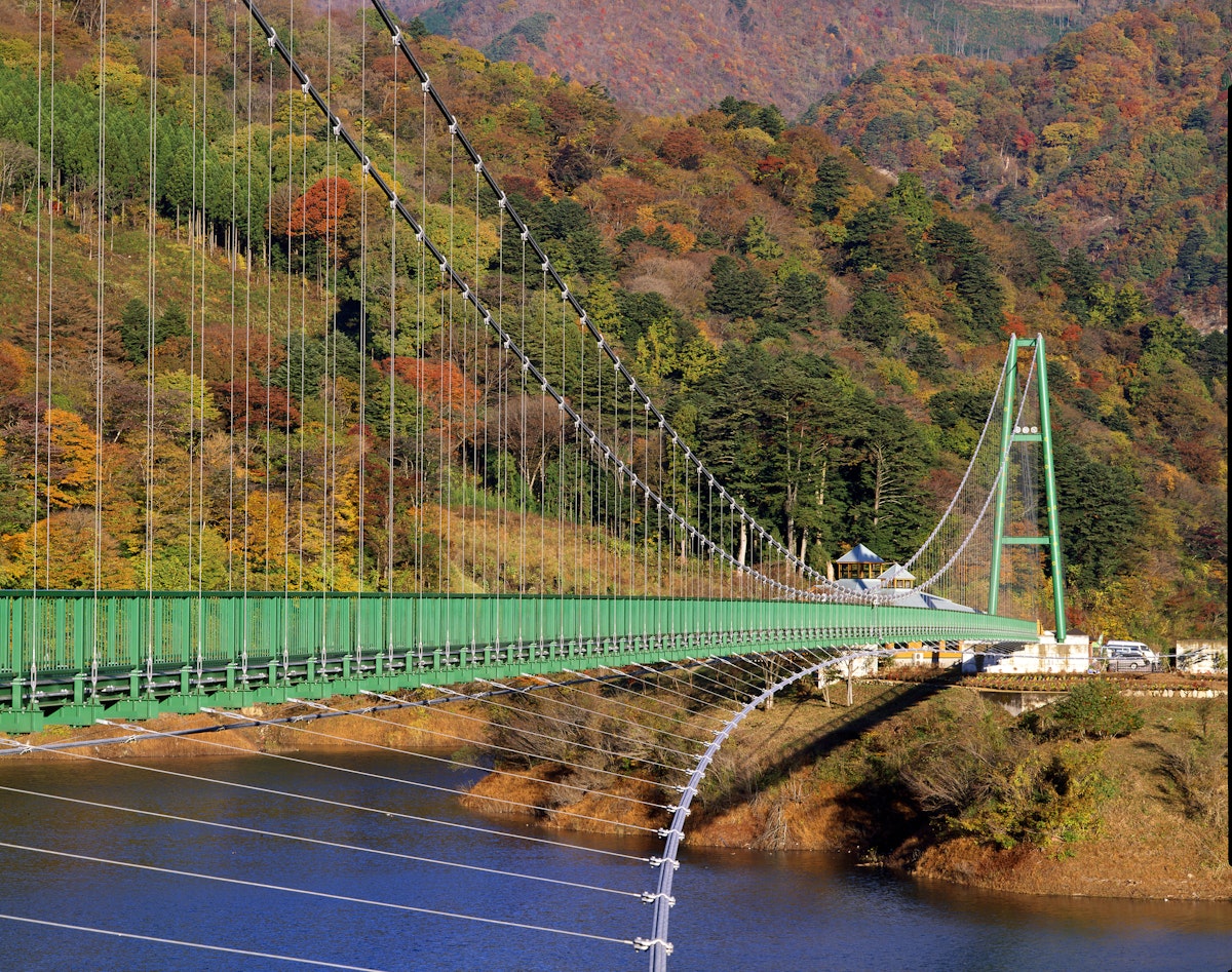 Momijidani Suspension Bridge - Trip To Japan - Trip To Japan