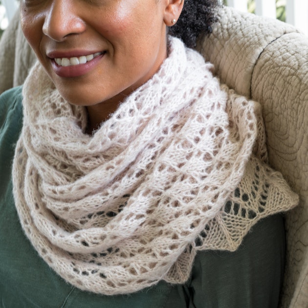 Whisper Wrap | Farm & Fiber Knits Library