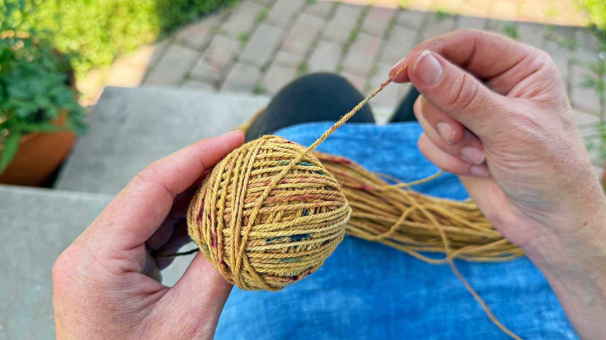 Wind a Center-Pull Ball By Hand | Farm & Fiber Knits