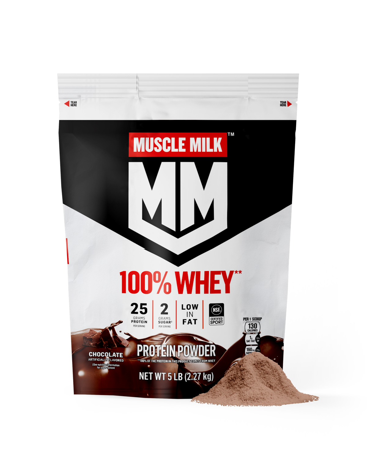 Muscle Milk Chocolate Genuine Protein Powder (30 oz) | Gatorade ...