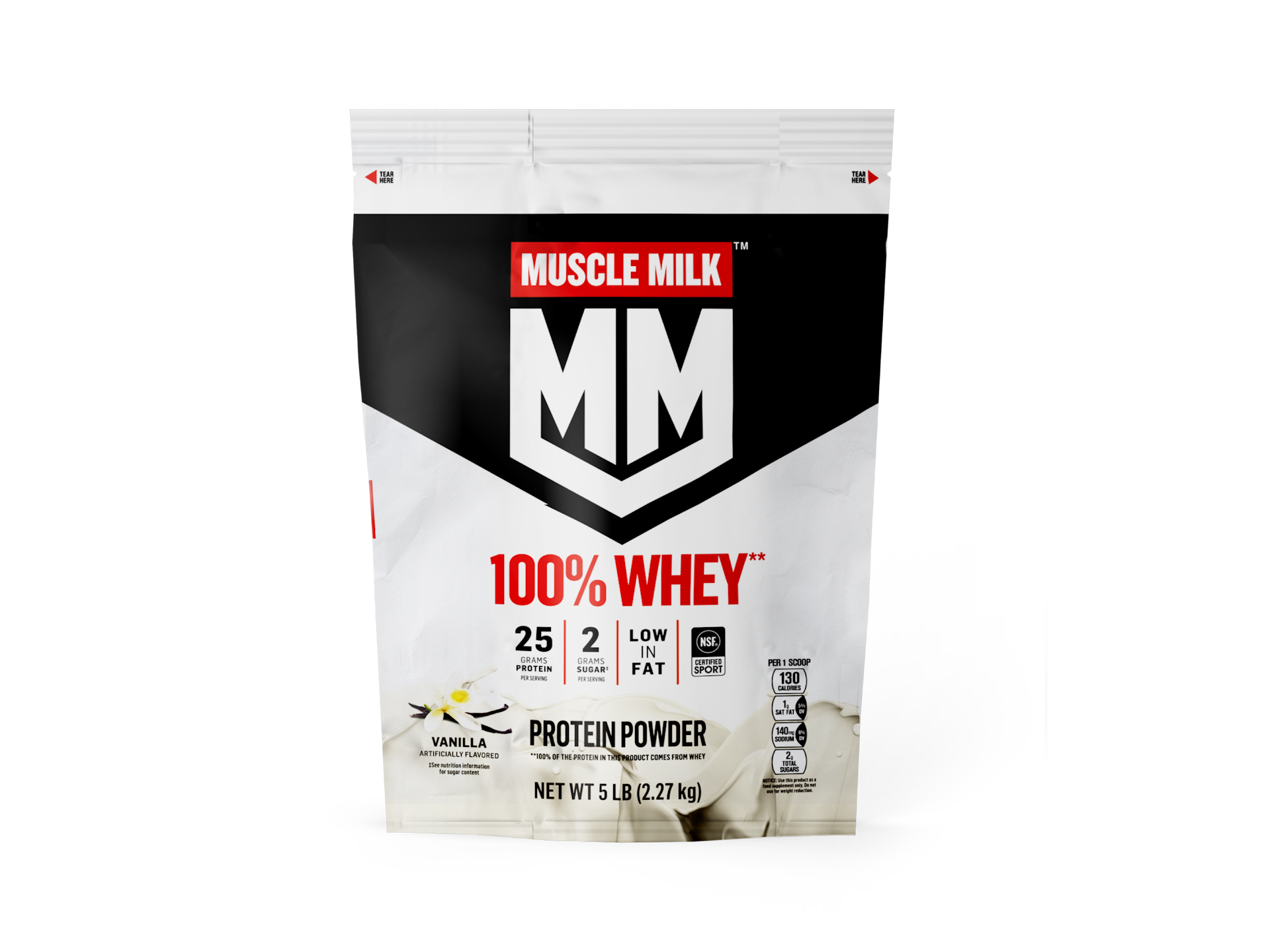 Muscle Milk 100% Whey Protein Vanilla Powder (5 pound) | Gatorade ...