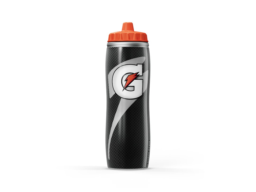 Black Insulated Squeeze Water Bottle (30 oz) | Gatorade Official Site