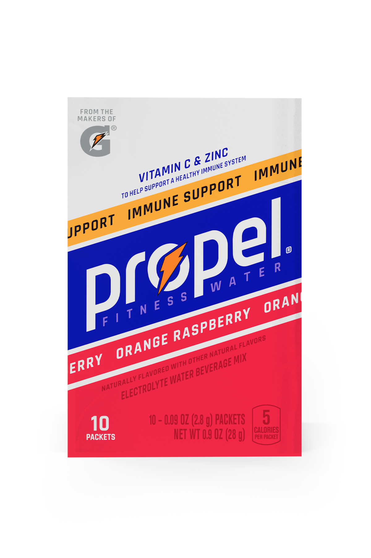 Propel Immune Support Orange Raspberry Powder Packets (30 ct ...