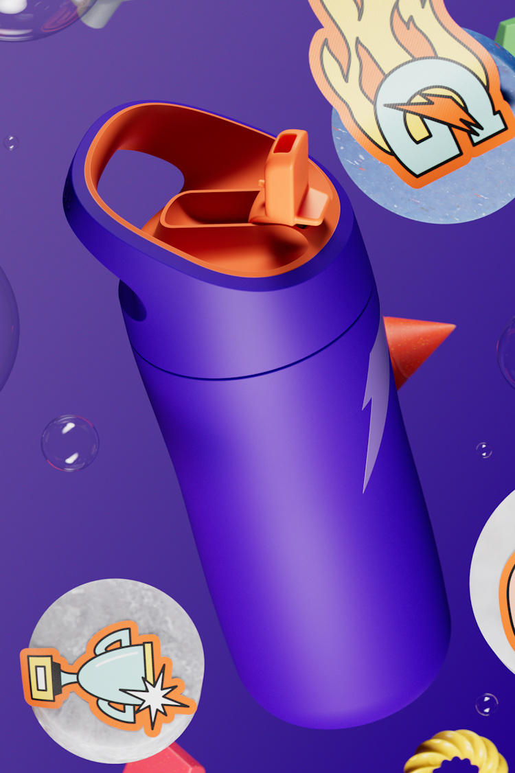 Kids Purple Stainless Steel Water Bottle (12 oz) | Gatorade Official Site