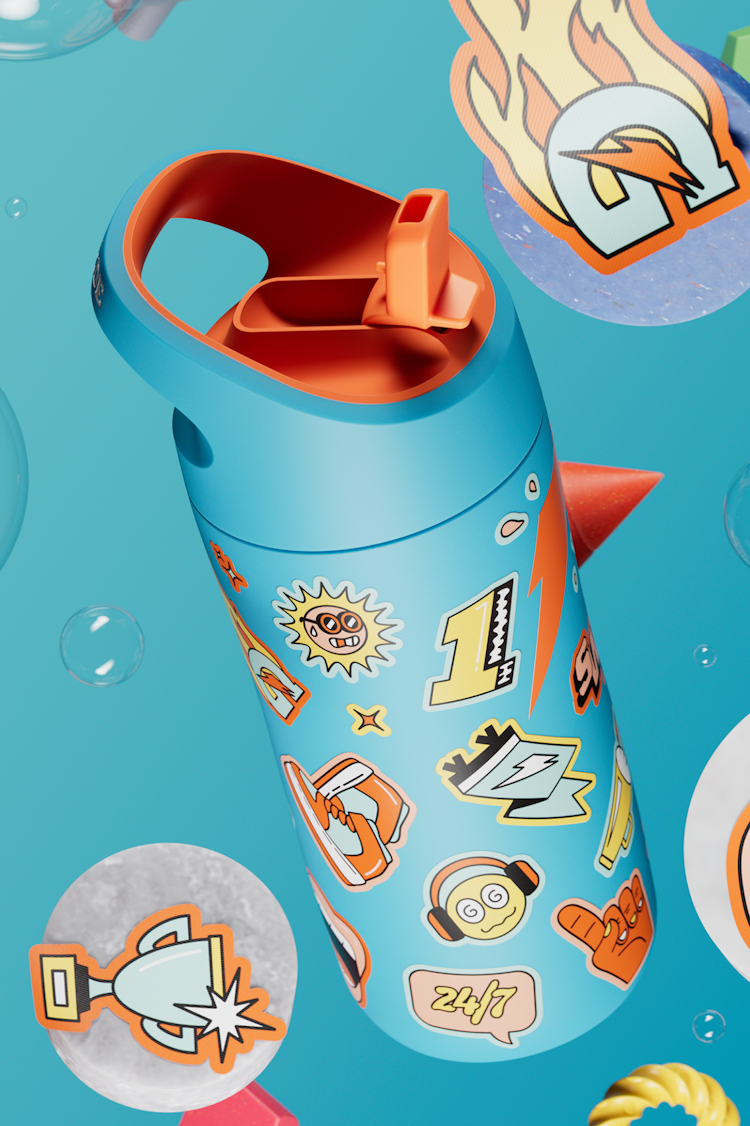 Kids Teal Stainless Steel Water Bottle (12 oz) | Gatorade Official Site