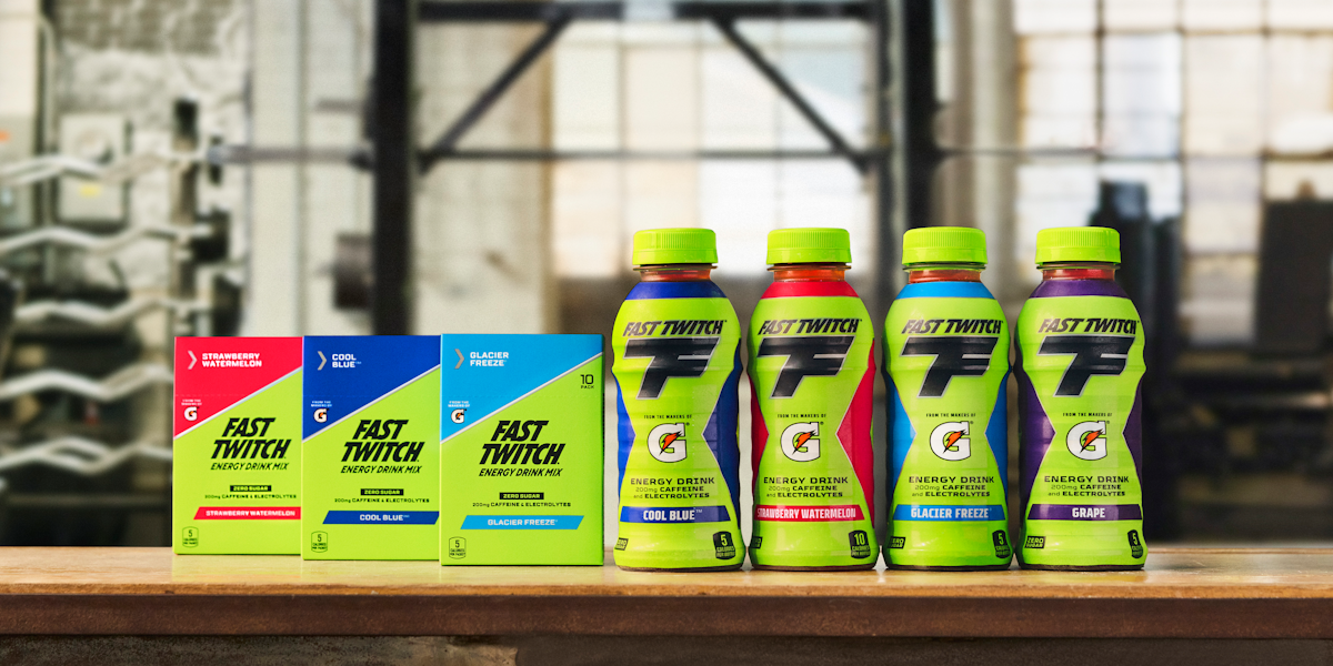 Cool Blue Fast Twitch Powder Packets (40 ct.) | Gatorade Official Site