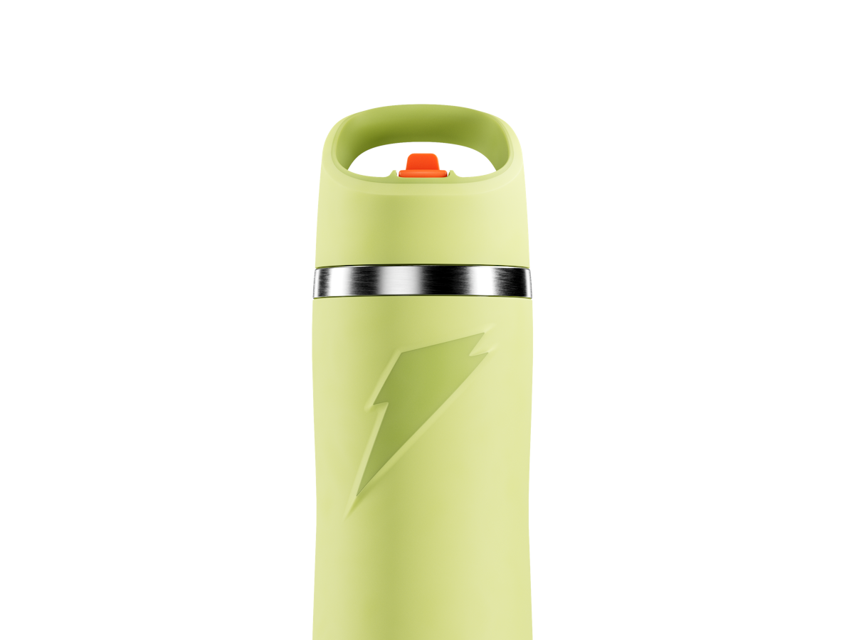 Overtime Yellow Stainless Steel Water Bottle (w/ Straw Cap) | Gatorade ...