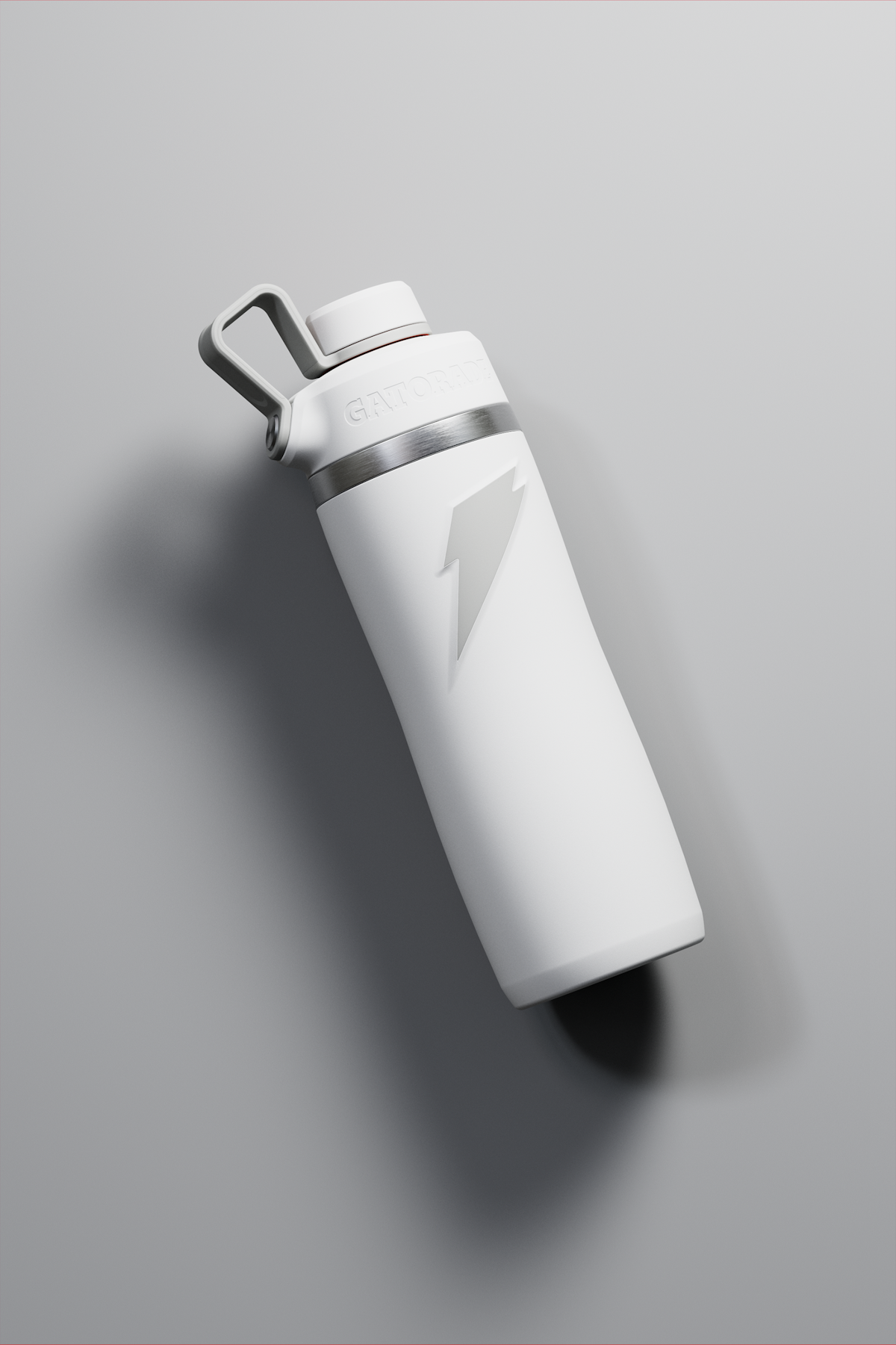 Overtime White Screw Cap Stainless Steel Water Bottle | Gatorade ...