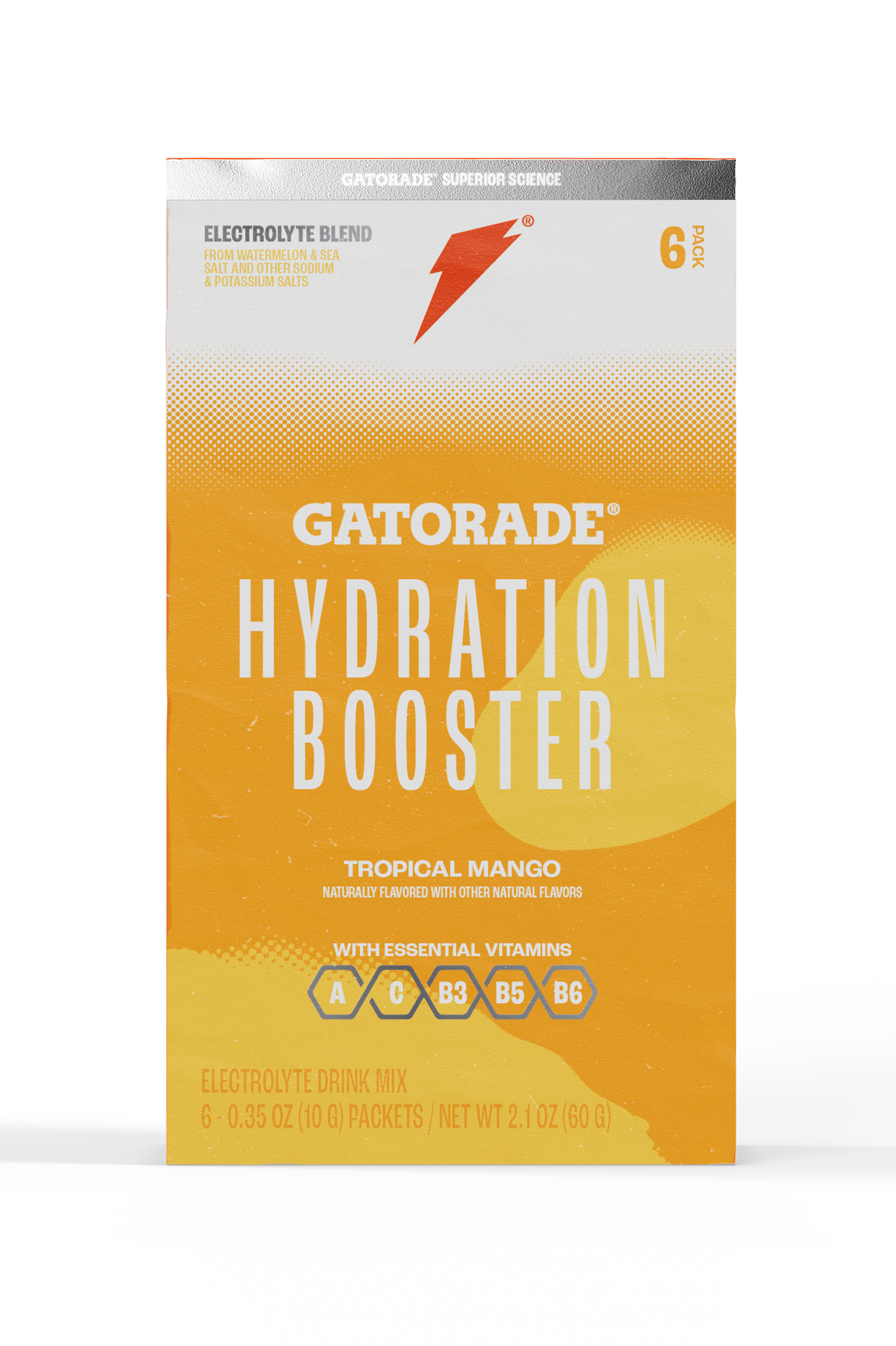 Tropical Mango Hydration Booster (6 pk) | Gatorade Official Site