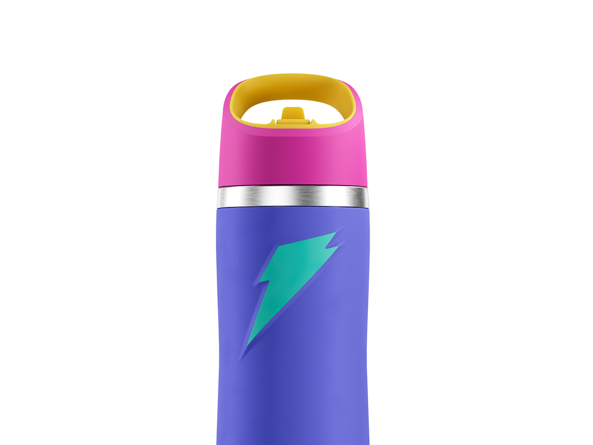 Overtime Light Blue Stainless Steel Water Bottle (w/ Straw Cap ...