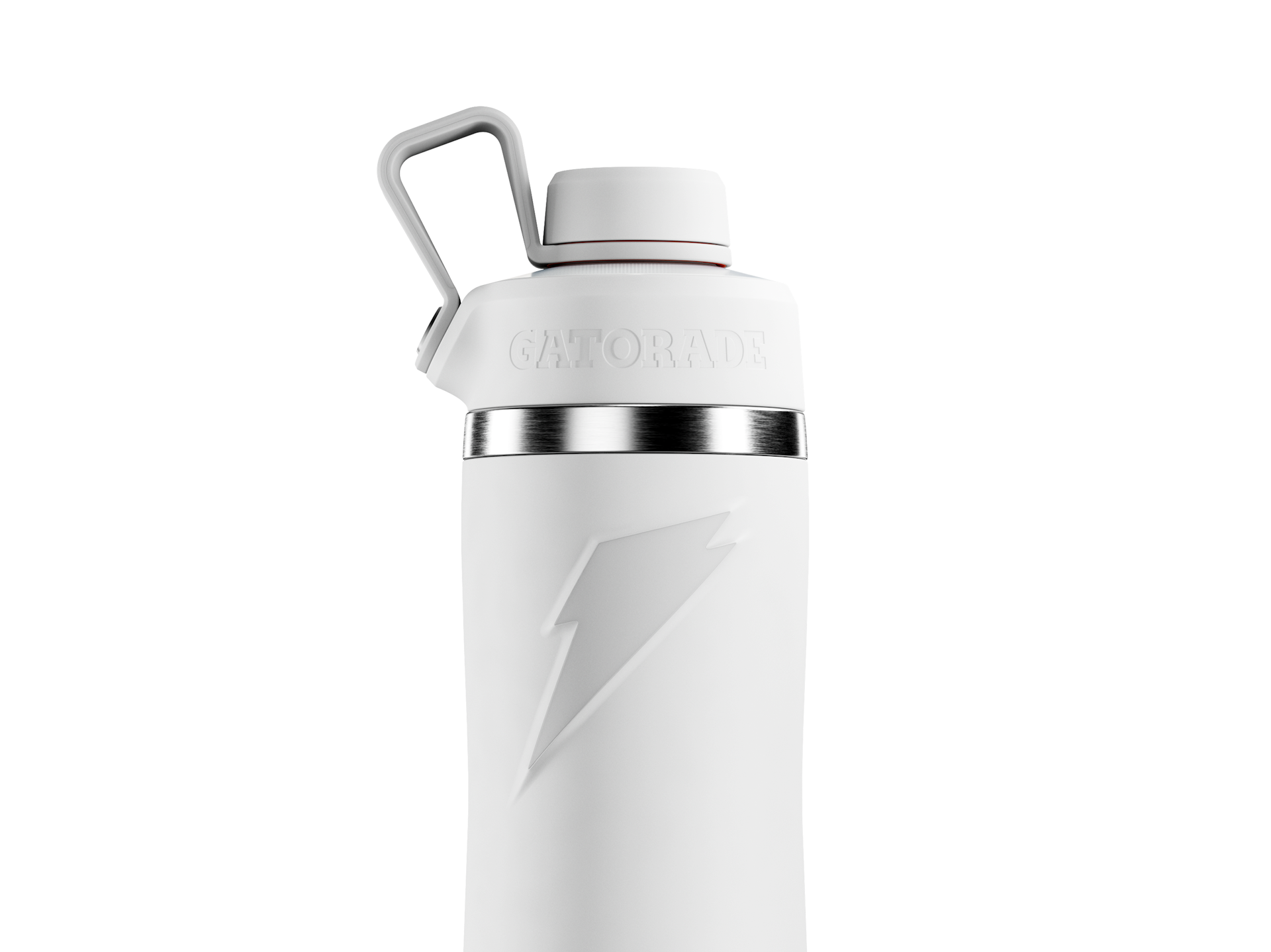Overtime White Screw Cap Stainless Steel Water Bottle | Gatorade ...