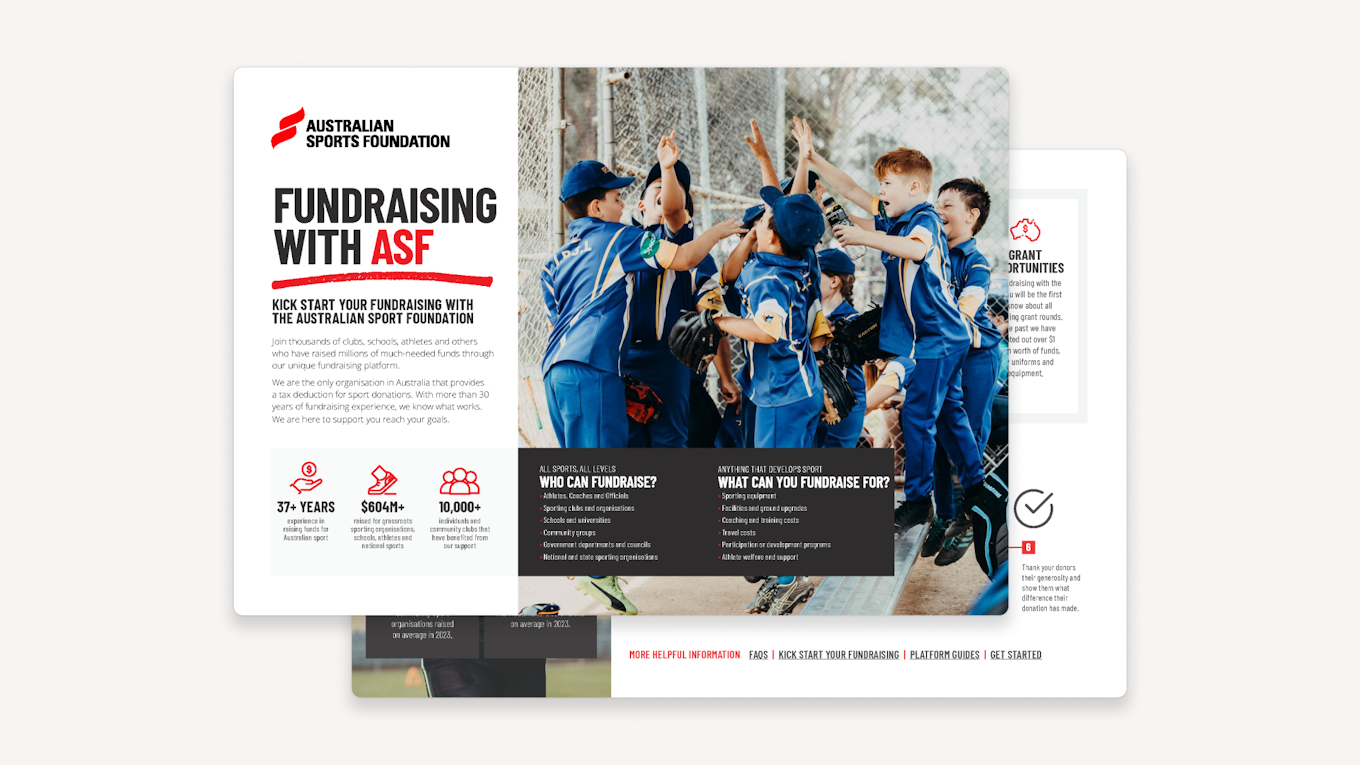 Fundraising with ASF - Printable Committee Pack (PDF) | Australian ...
