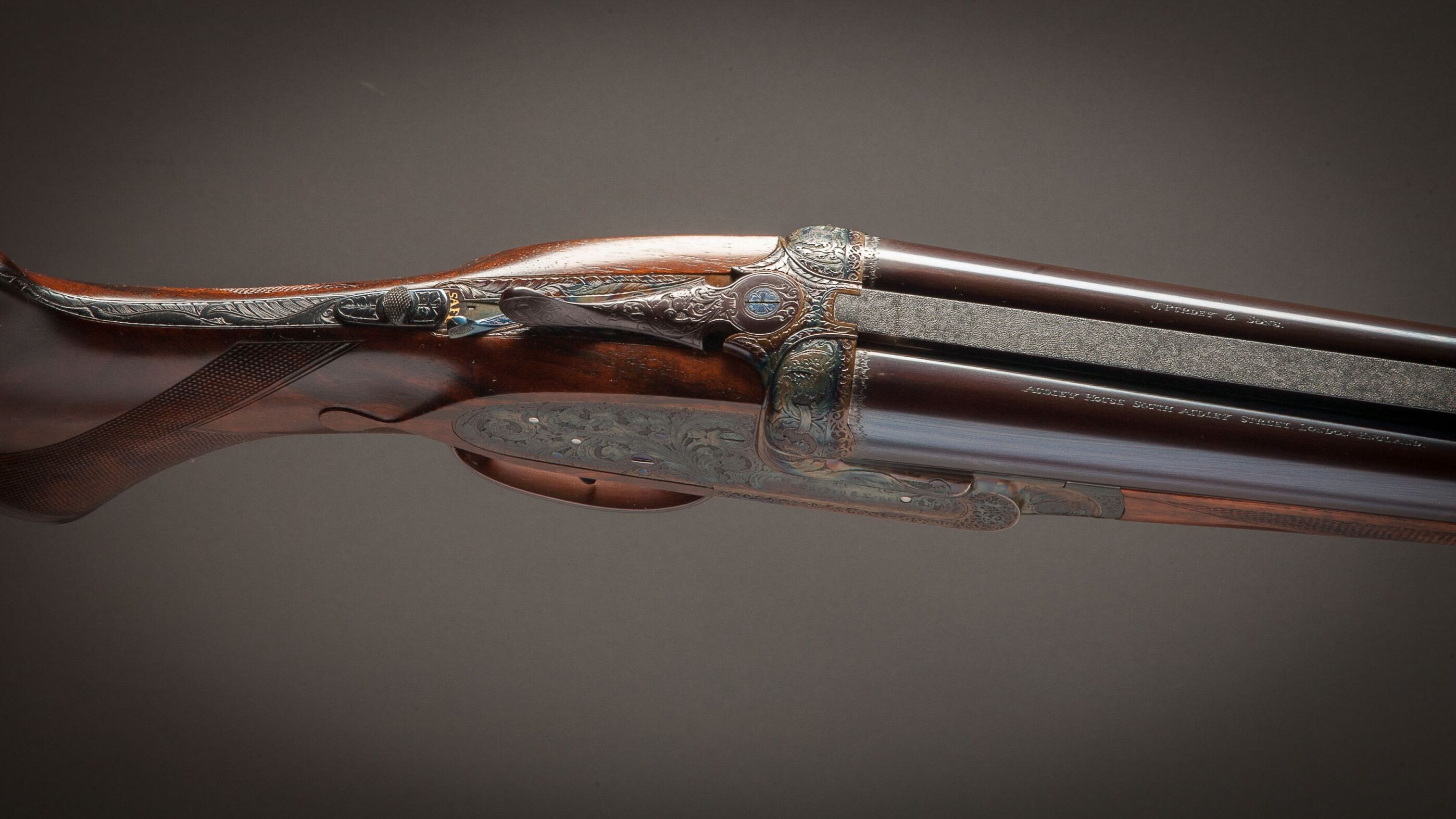 A James Purdey 'Deluxe Quality' 470 Caliber Double Rifle with 25 1/2 ...
