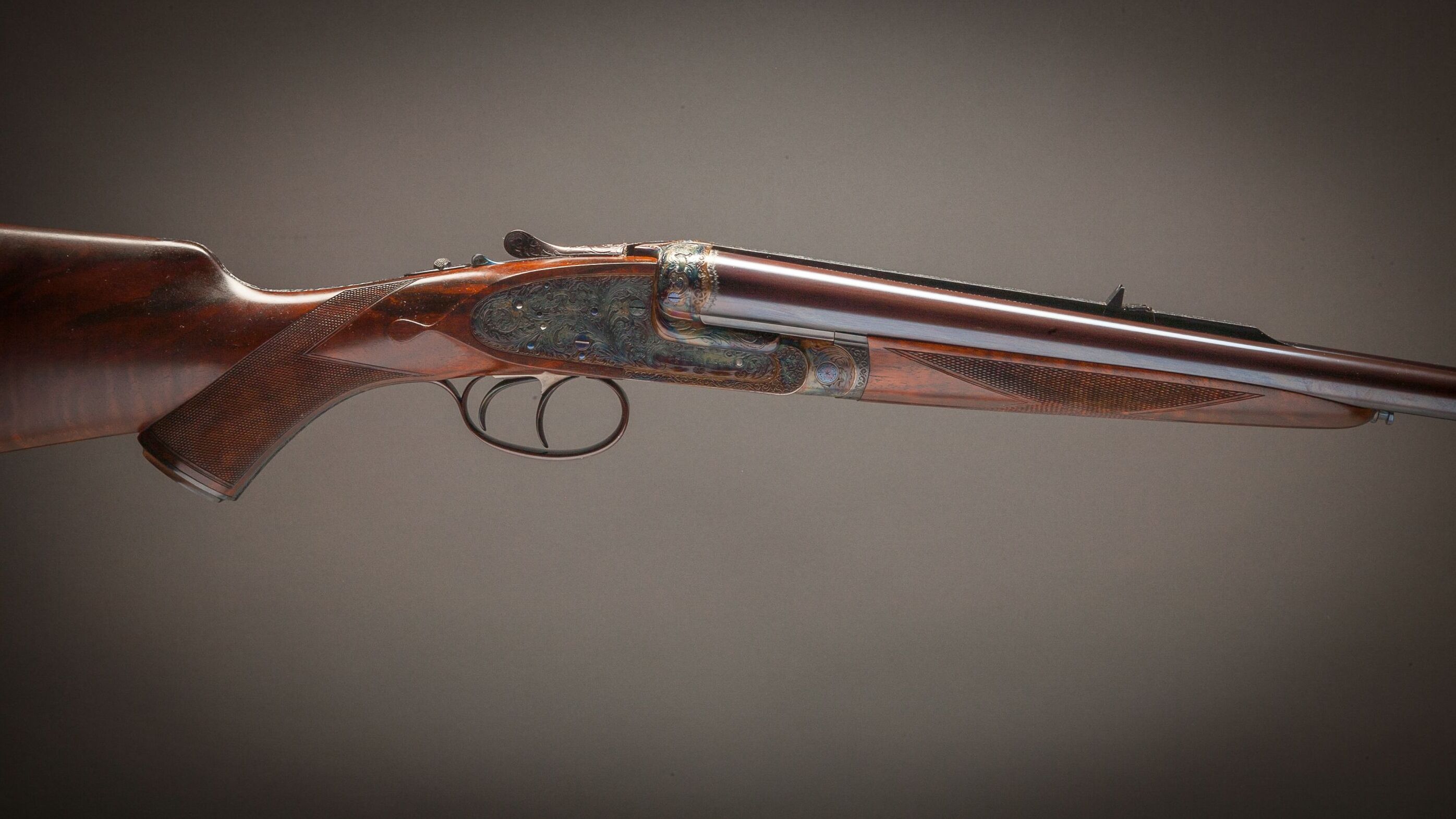 A James Purdey 'Deluxe Quality' 470 Caliber Double Rifle with 25 1/2 ...
