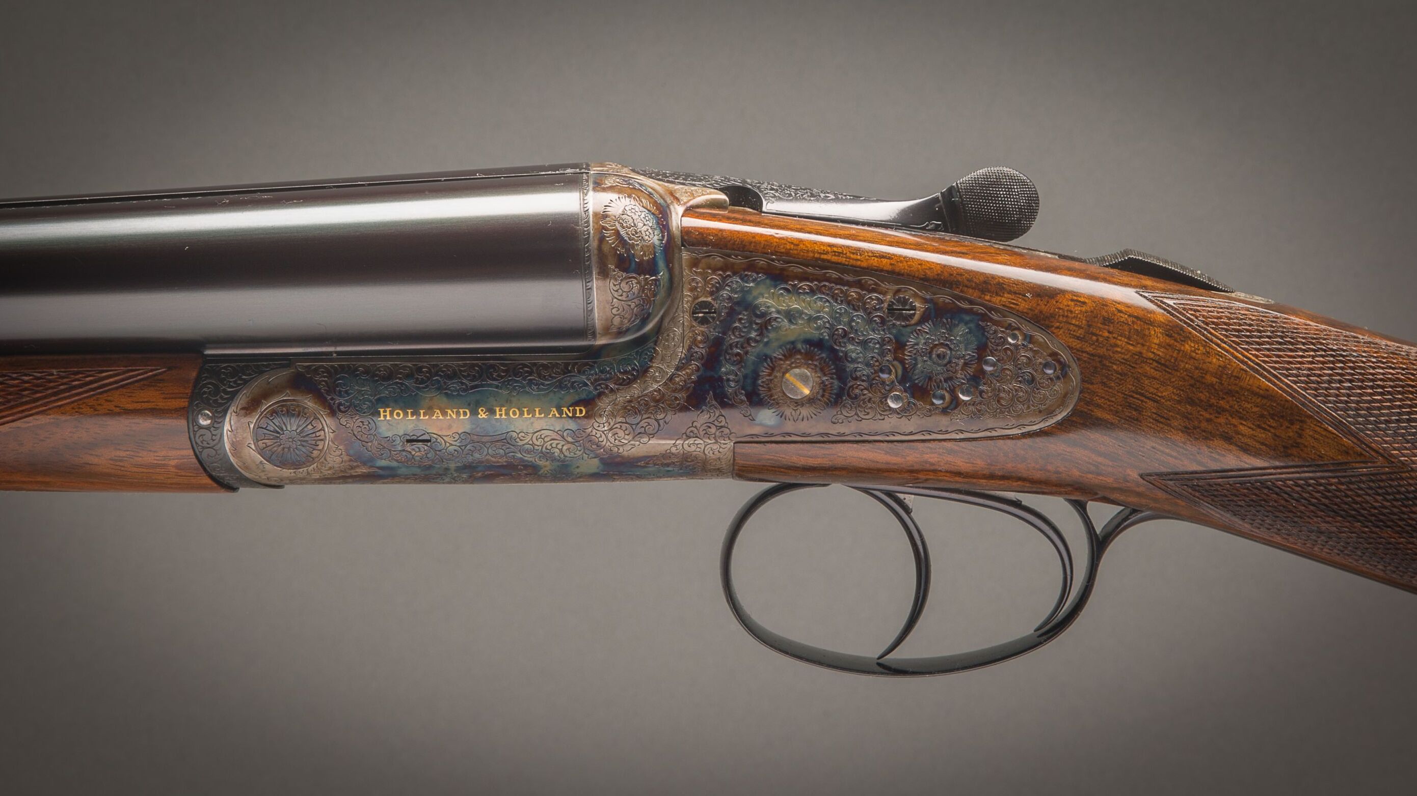 A Holland & Holland 12-Bore Round Action Side-by-Side