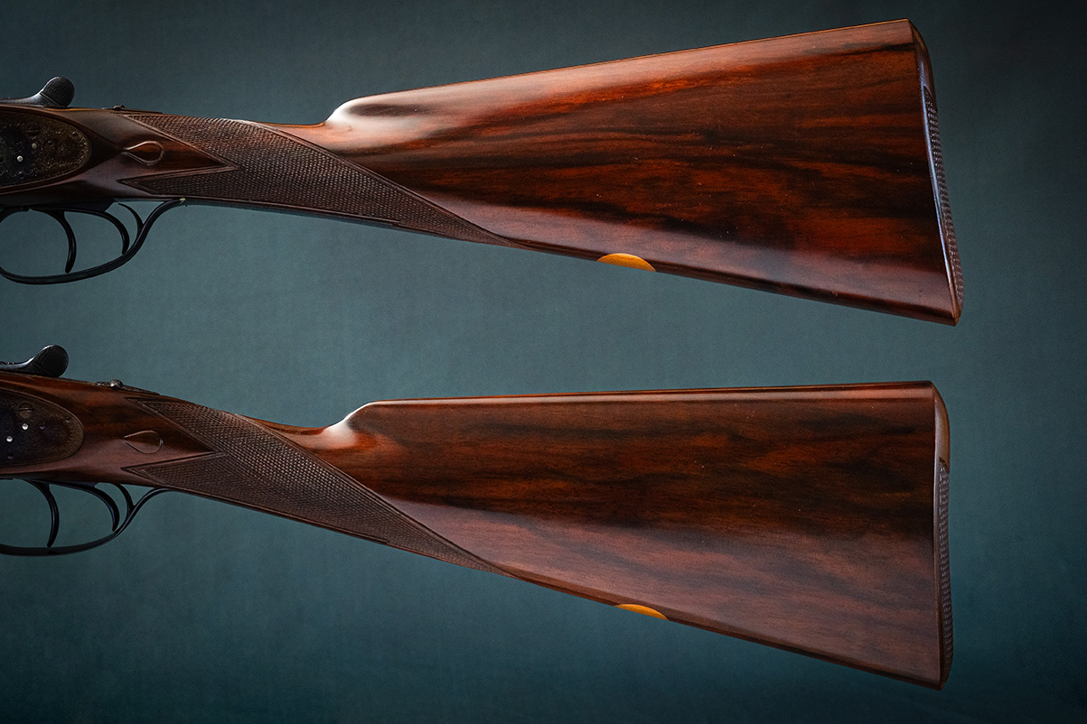 A 12 bore pair of Boss & Co Sidelock Ejector Self Opening Shotguns with ...