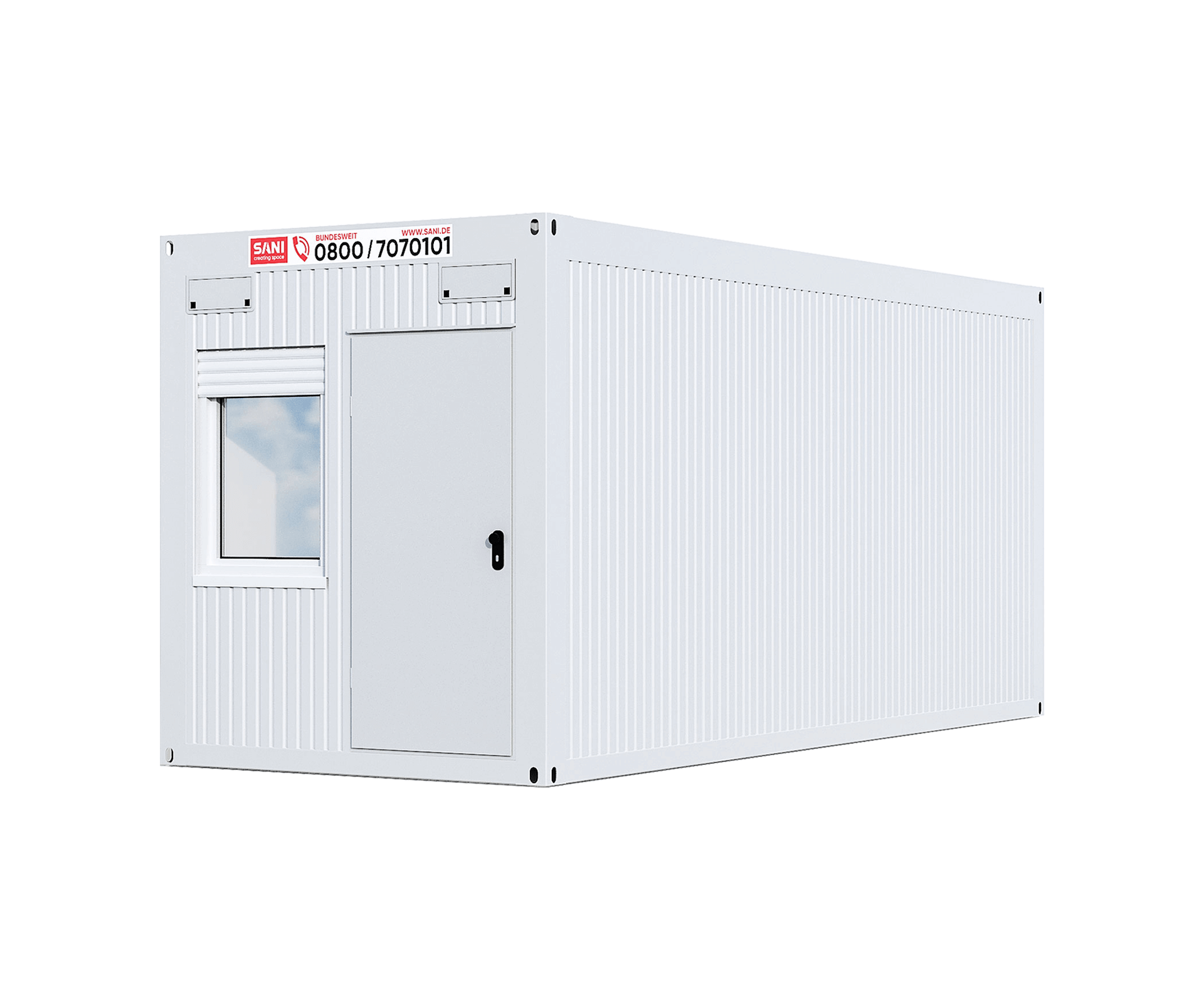 Bürocontainer SANI Raumcontainer 20ft günstig mieten