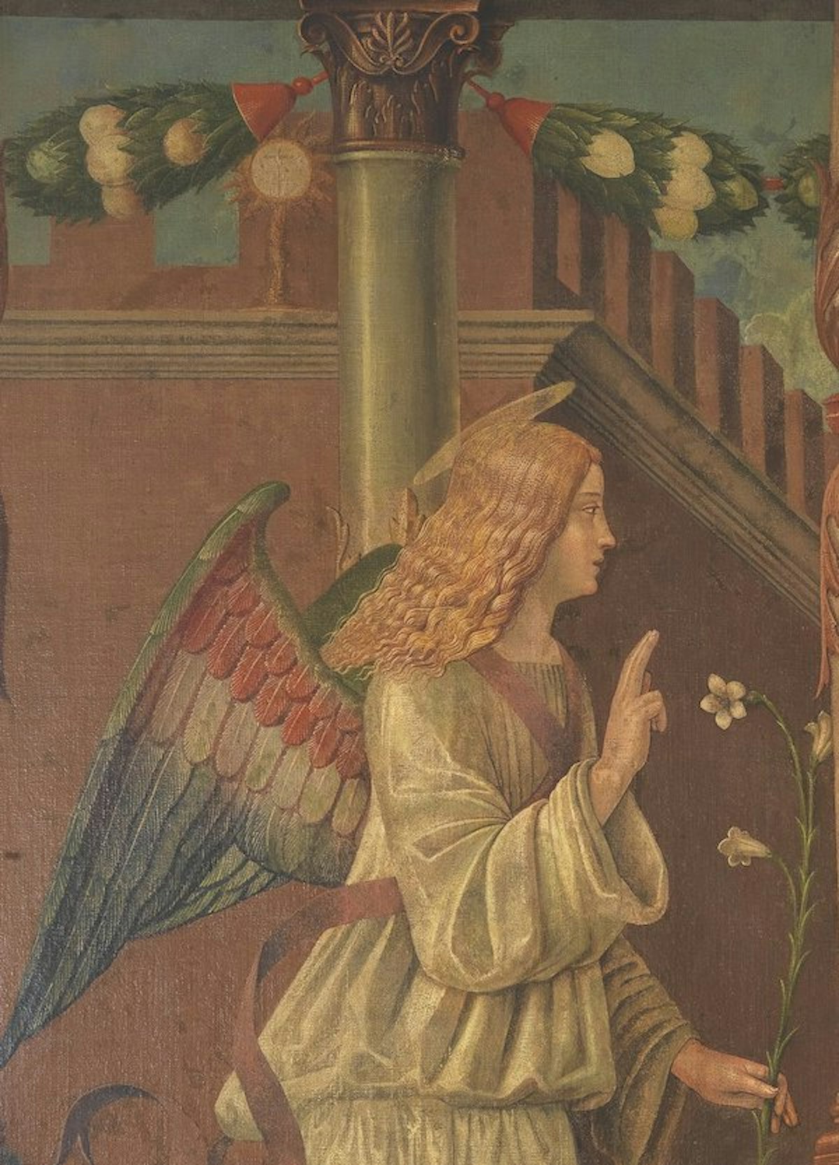 Angel of the Annunciation, Francesco Morone 1495-96