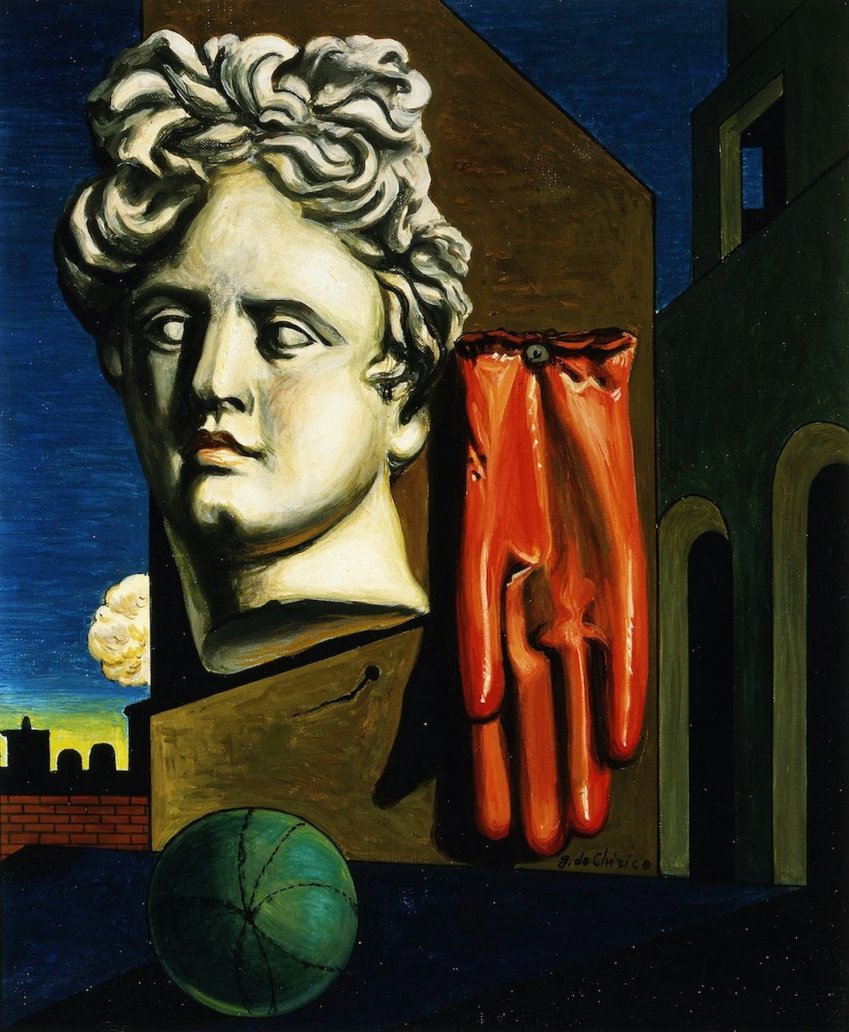 Giorgio De Chirico, Metaphysical composition