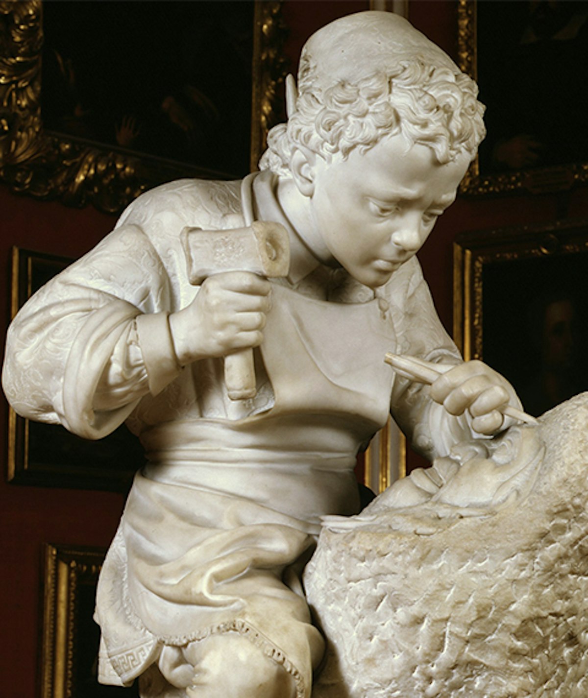 Young Michelangelo by Emilio Zocchi | Uffizi Galleries