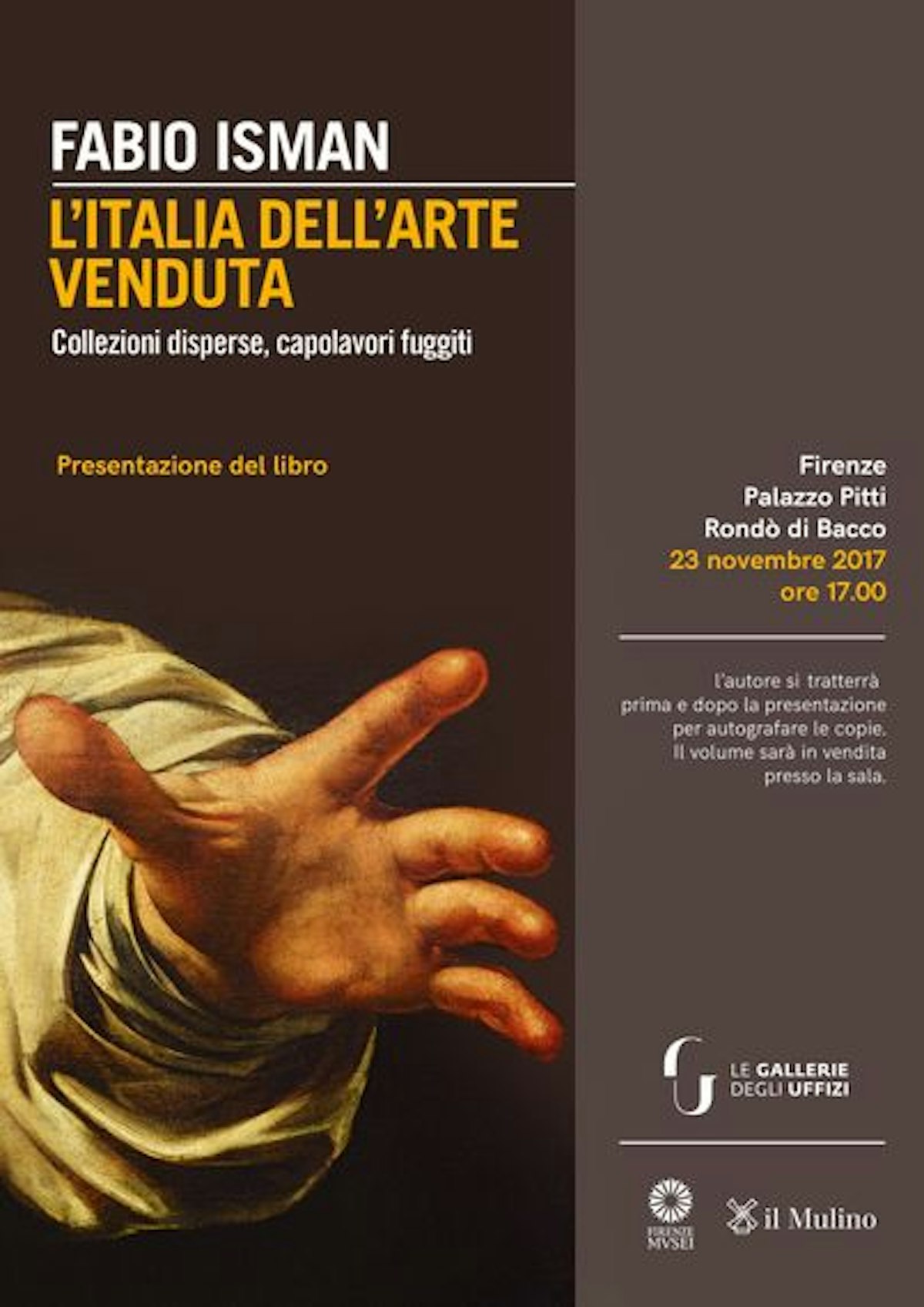 Presentazione del libro di Fabio Isman "L'Italia dell'arte venduta"