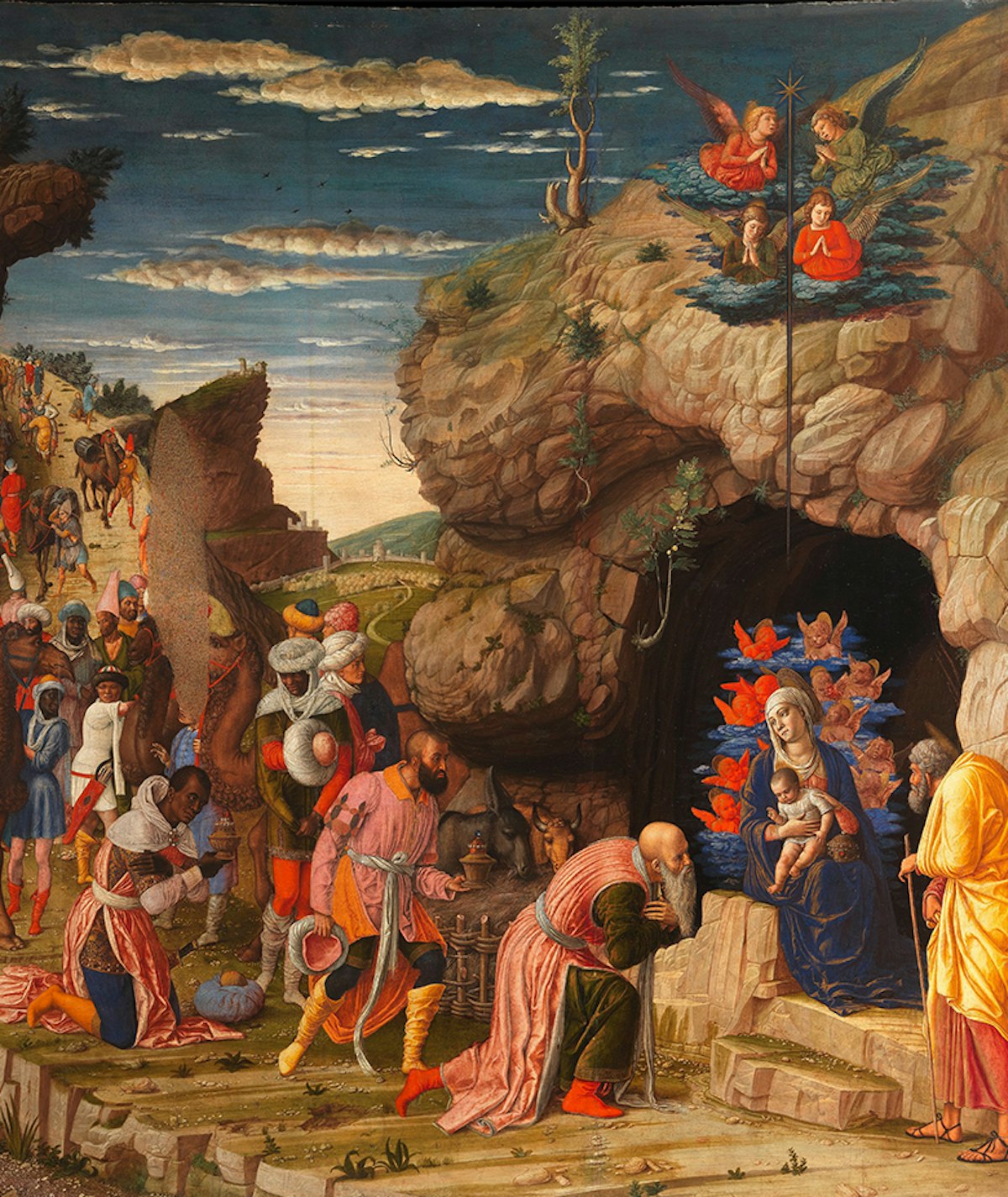 Ascension of Christ; Adoration of the Magi; Presentation of Christ at the Temple by Mantegna