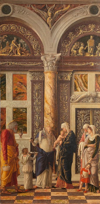 Ascension of Christ; Adoration of the Magi; Presentation of Christ at the Temple by Mantegna