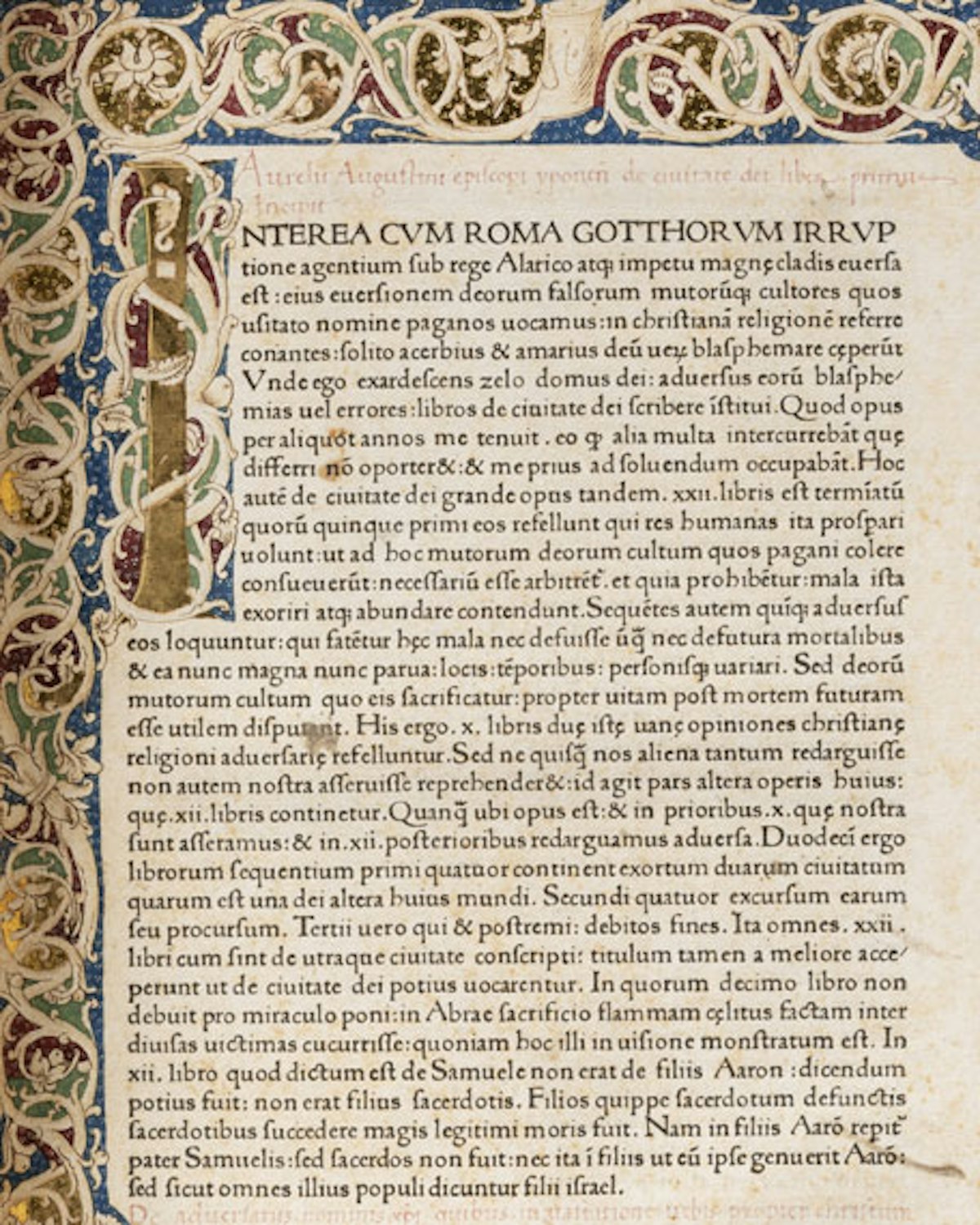 De Civitate Dei by Saint Augustine | Uffizi Galleries