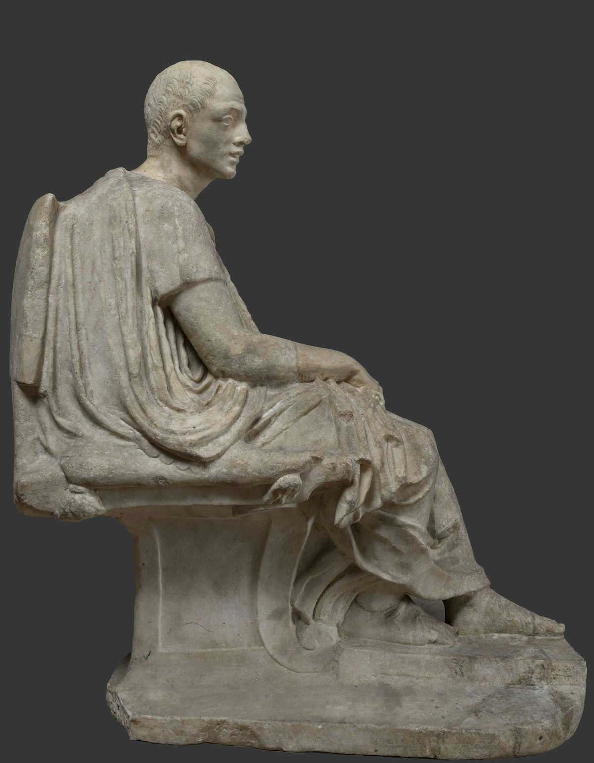 Menandro, cosiddetto togato seduto | Gallerie degli Uffizi