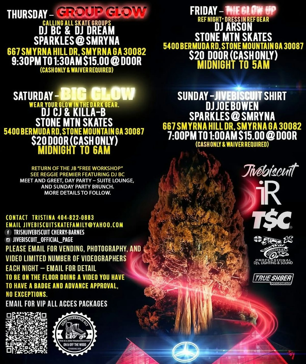 Jive Biscuit - The Glow Up - Atlanta skate event. DJ Arson. RnB, Hip ...