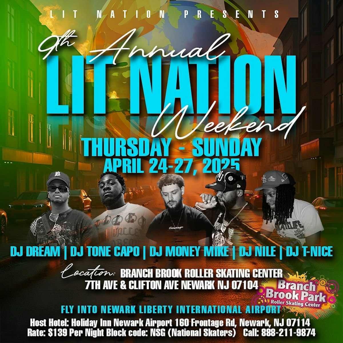 9th Annual Lit Nation Weekend Skate Party - Sunday Go-Karting Arcade, Axe Throwing, Bar and Food ...