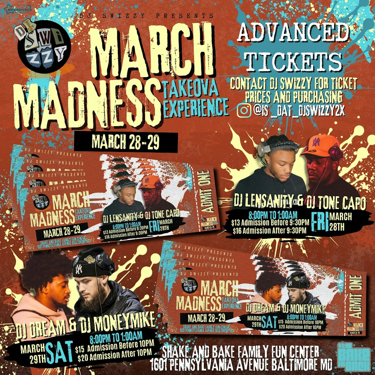 March Madness - Takeova Experience - Saturday - Baltimore skate event ...