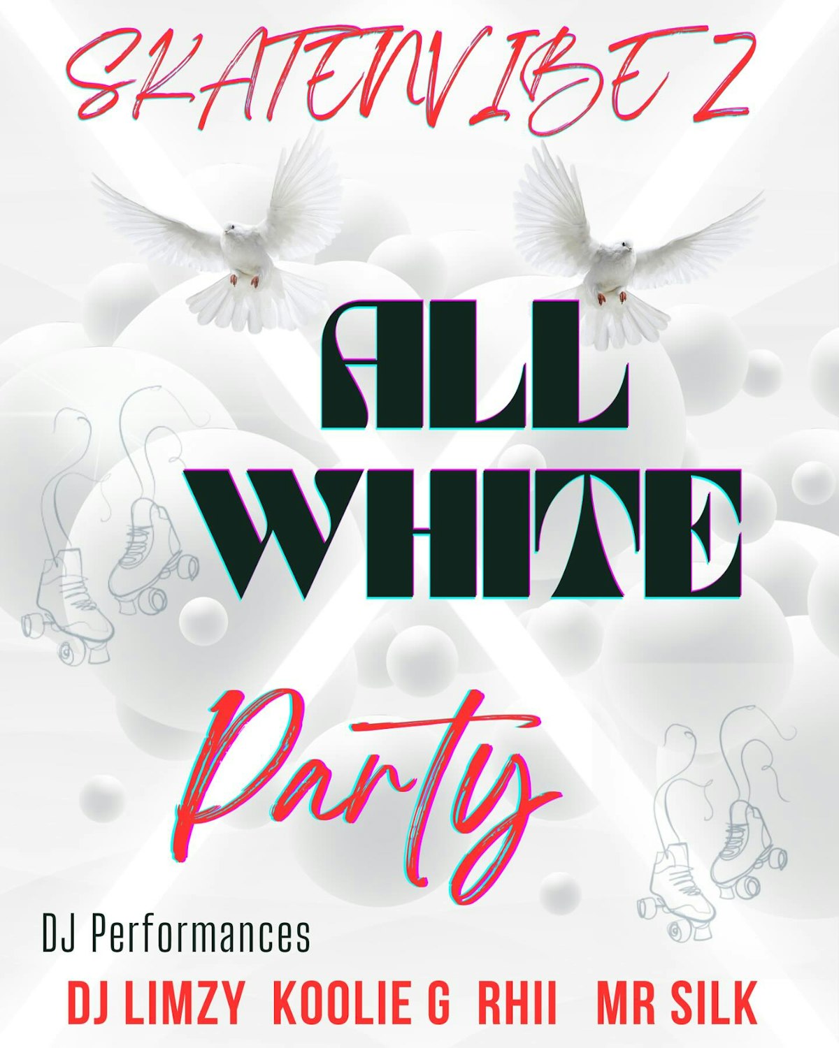 SkateNVibez - All White Party - London skate event. DJ Limzy, DJ Koolie ...