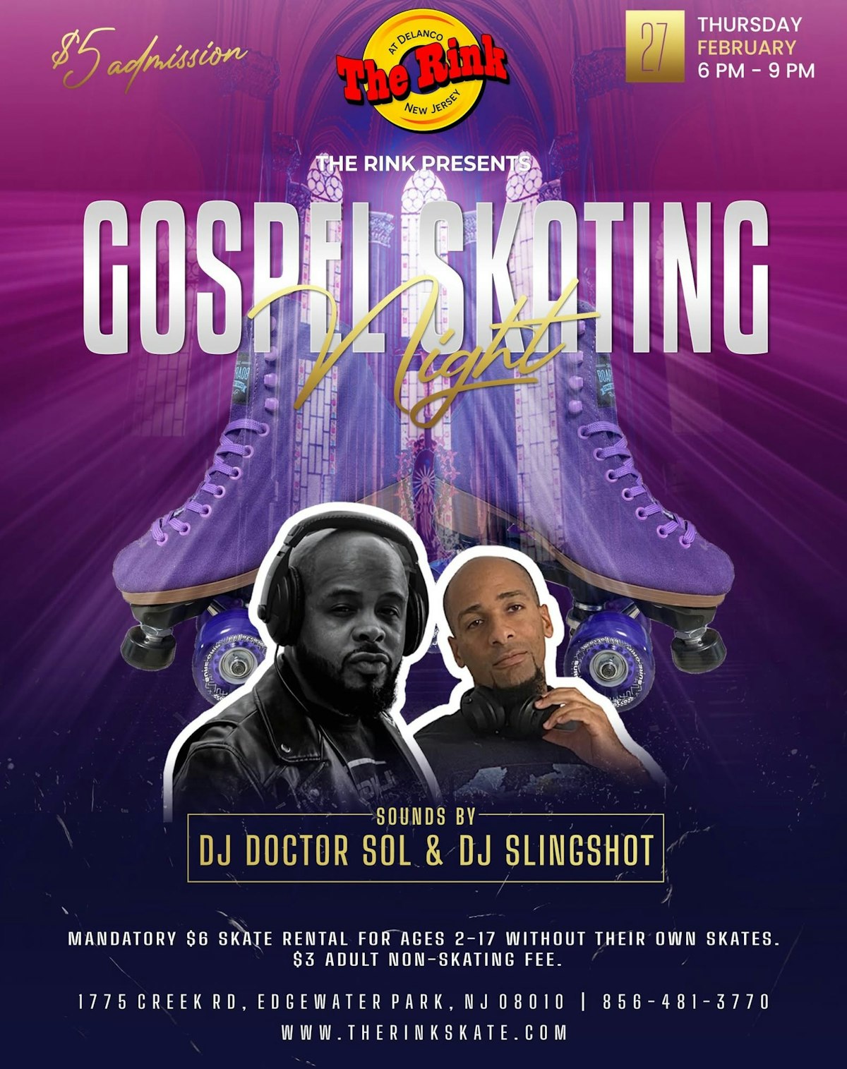 Gospel Skating Night - New Jersey skate event. DJ Doctor Sol, DJ ...