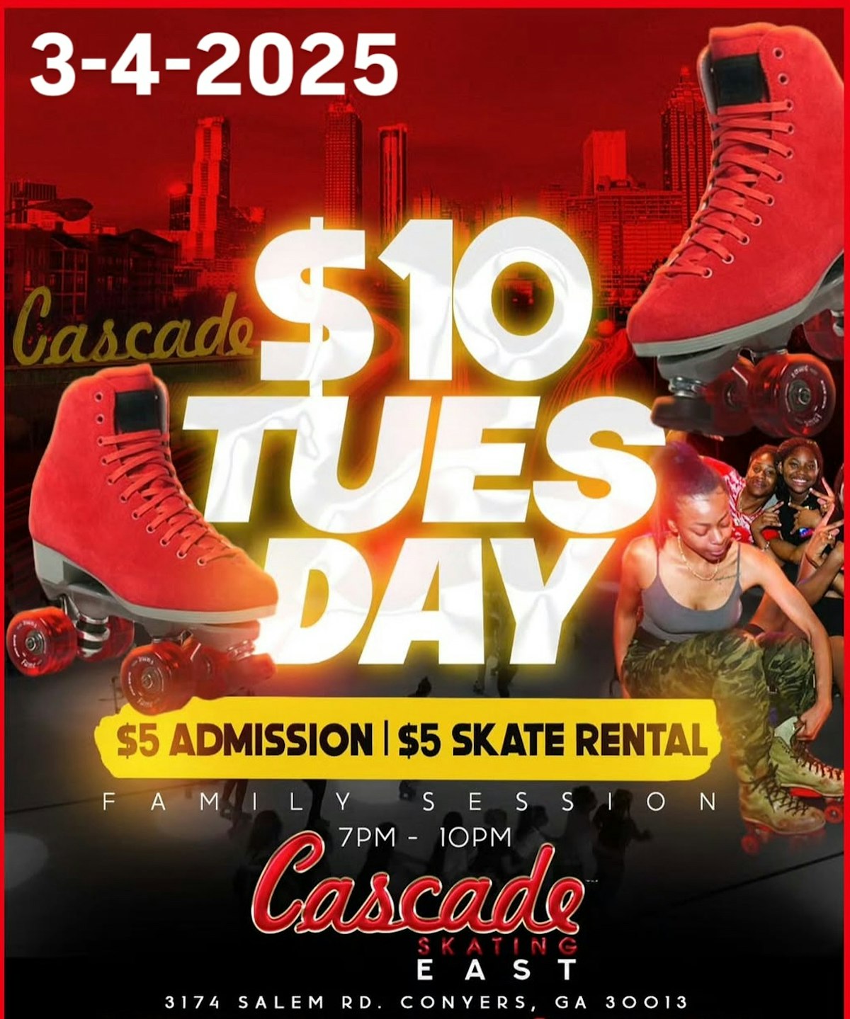 $10 Tuesday - Georgia skate event. . RnB, Neo Soul, Slow Jams and more ...