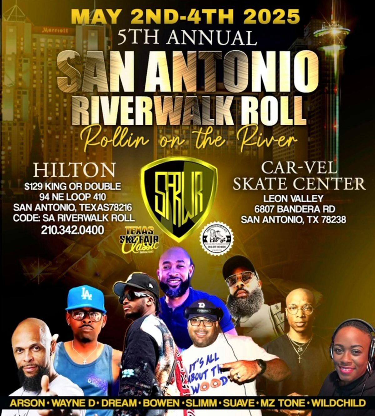 5th Annual San Antonio Riverwalk Roll - Friday - Texas skate event. Joe ...