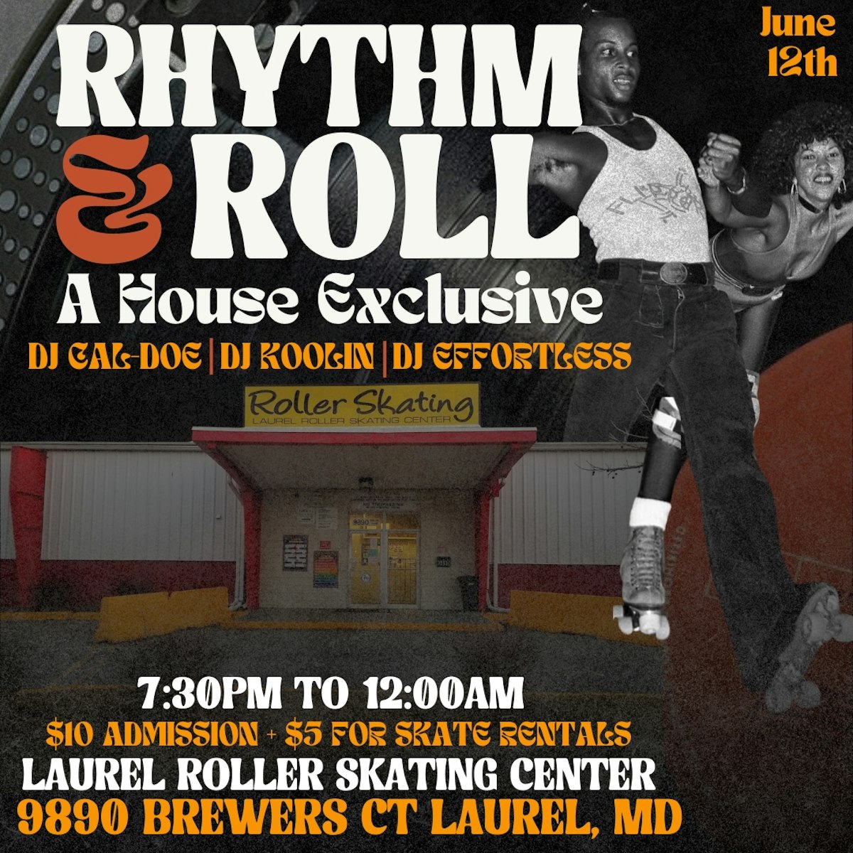 Rhythm & Roll - Maryland skate event. DJ Cal Doe, DJ Koolin, DJ ...