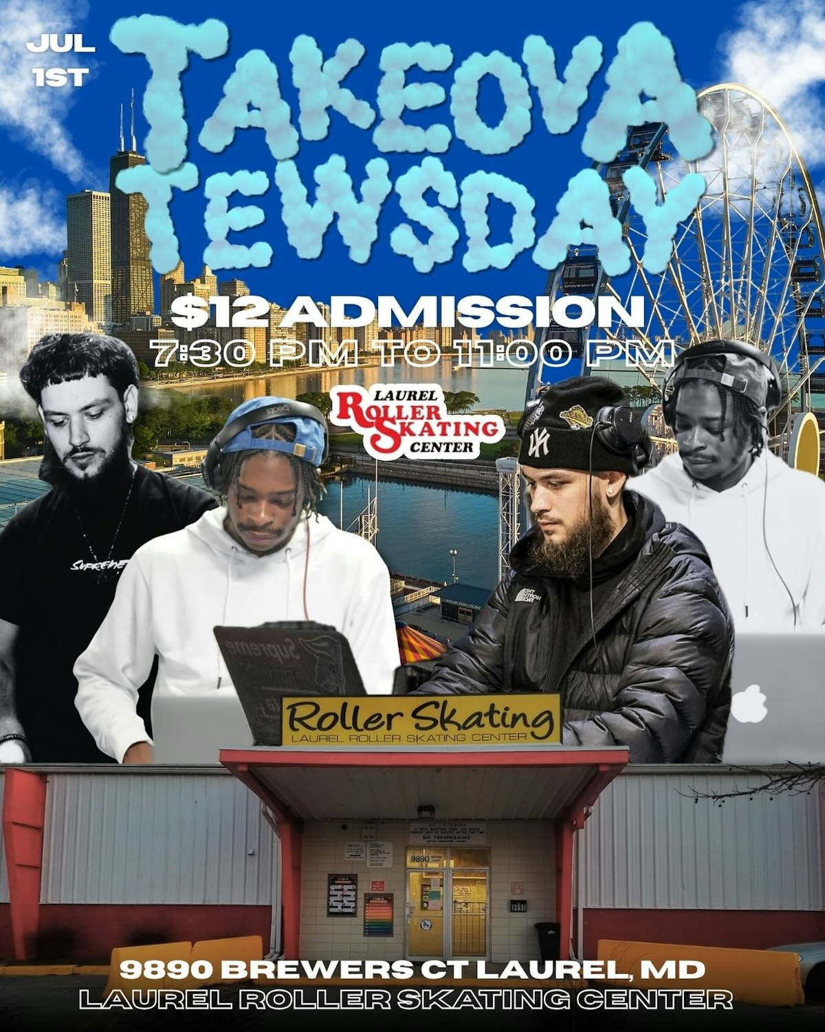TakeOva Tuesday - Maryland skate event. DJ Swizzy, DJ MoneyMike. RnB ...