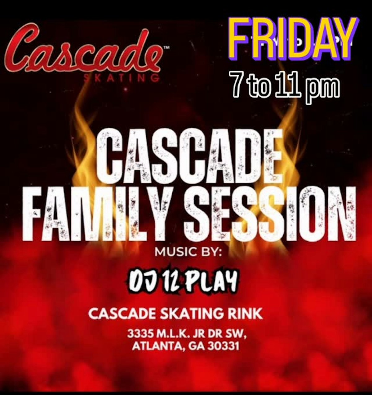Friday Night Family Session - Atlanta skate event. DJ 12Play. RnB, Hip ...