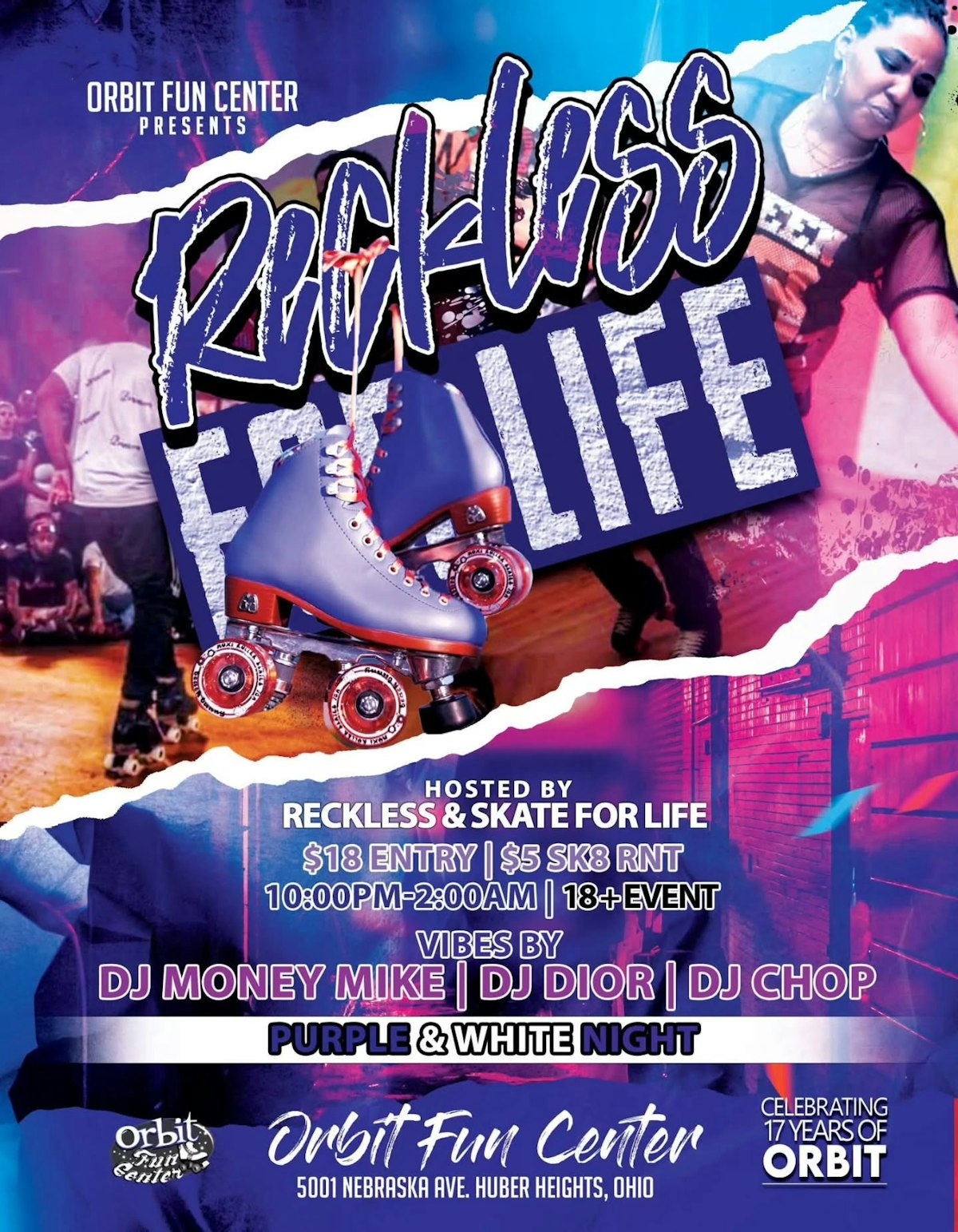 Almost 18 - Reckless For Life - Ohio skate event. DJ MoneyMike, DJ Dior ...